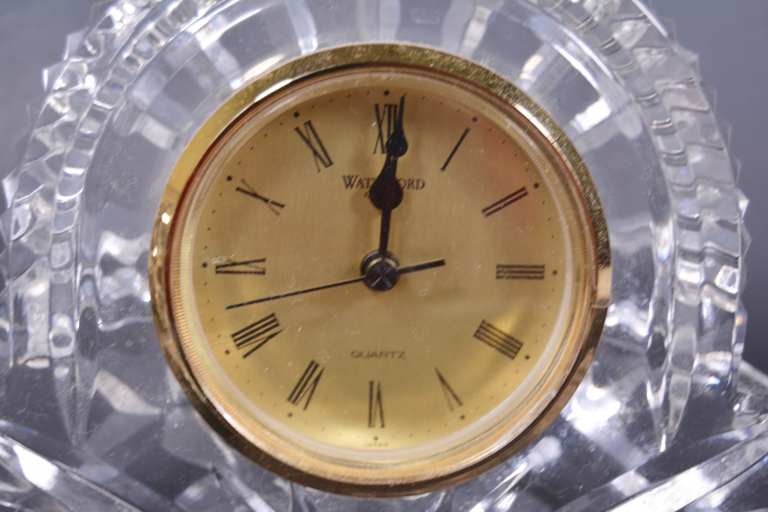 Waterford Crystal "Wharton" Mantel Clock and Desk Clock | EBTH