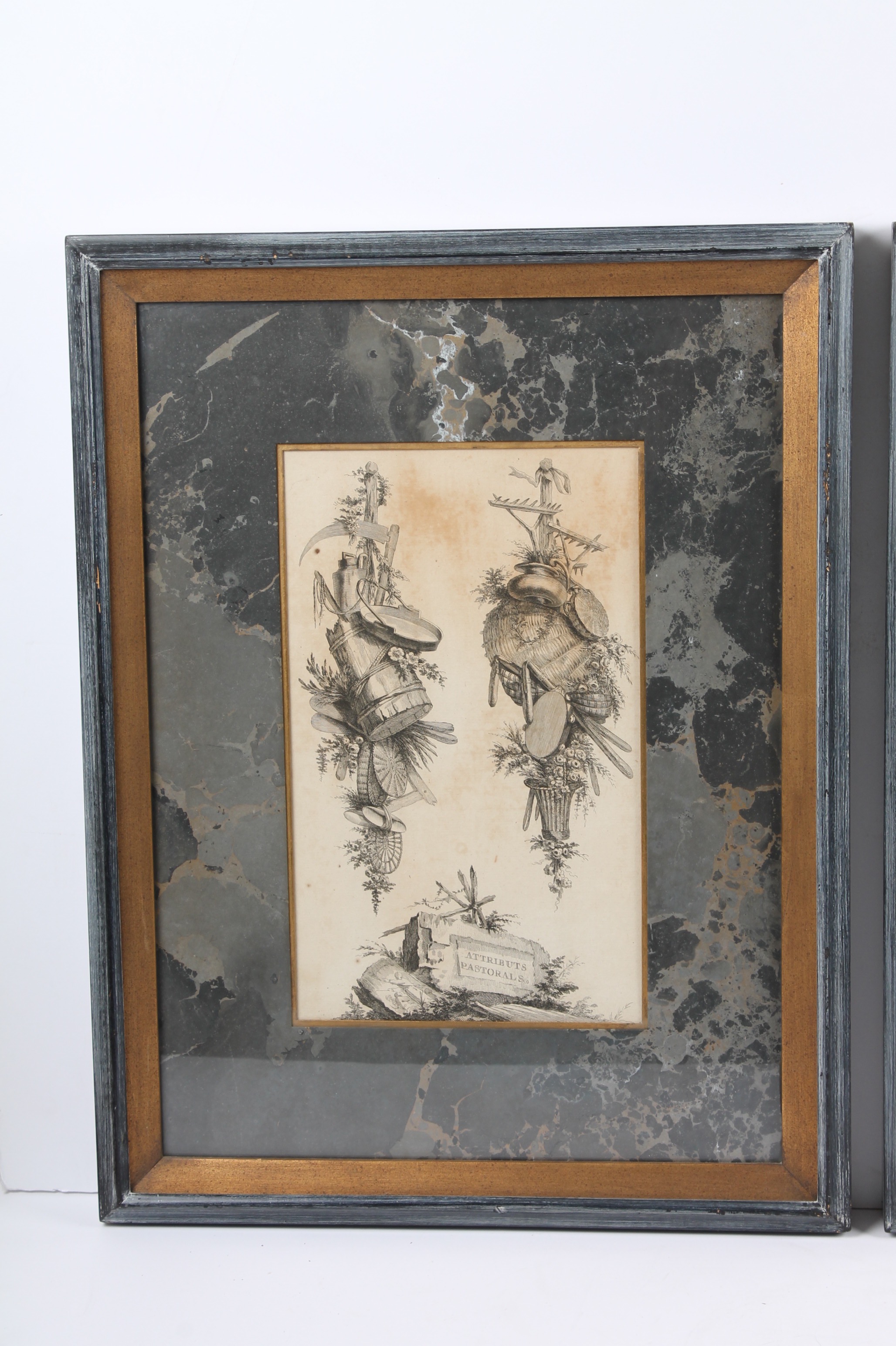 Vintage French Lithograph Pastoral Illustration Prints | EBTH