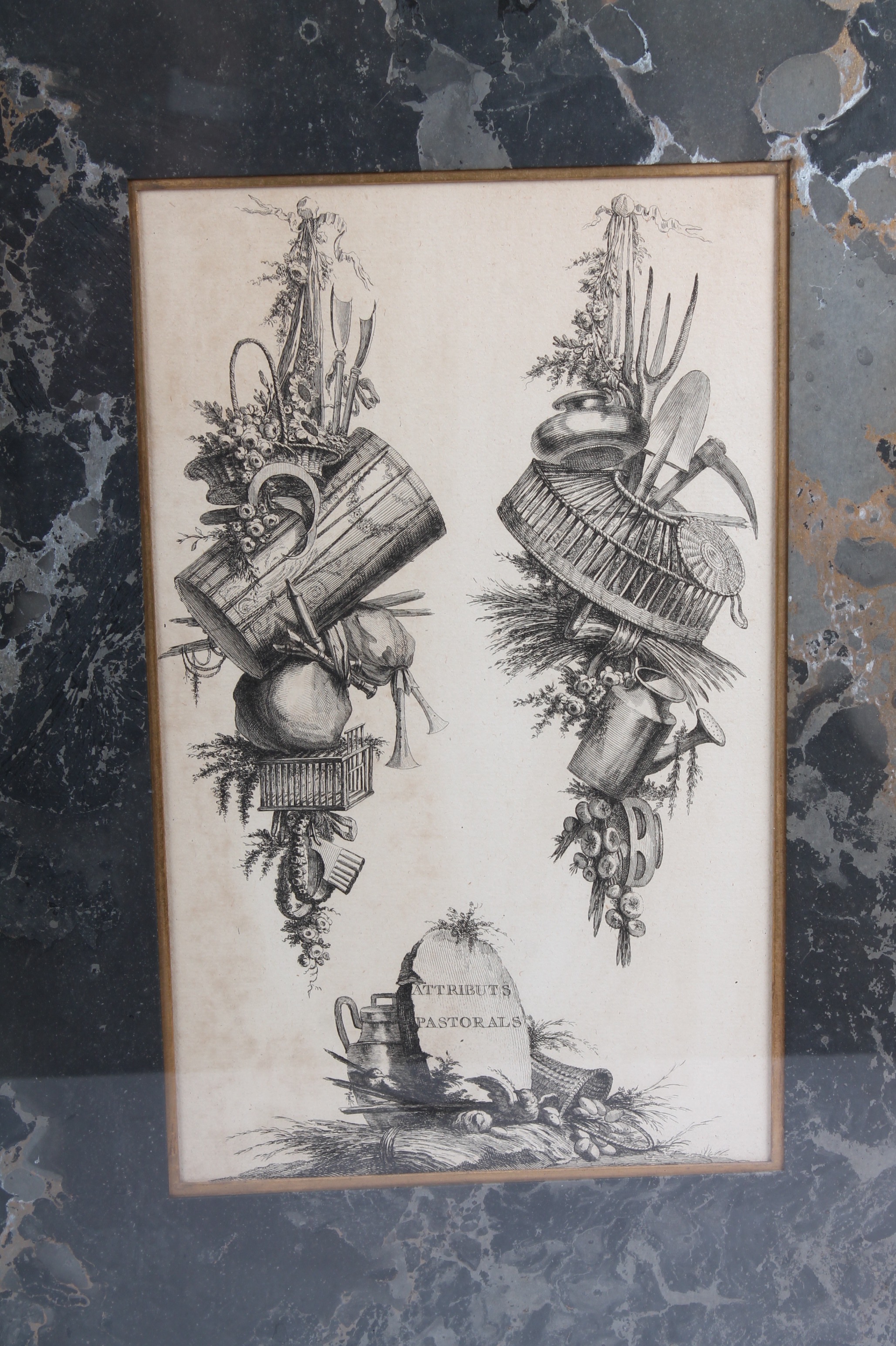 Vintage French Lithograph Pastoral Illustration Prints | EBTH