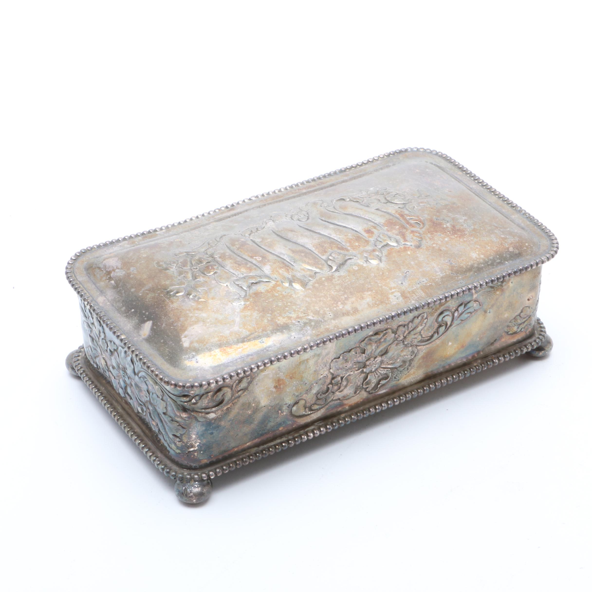 Pairpoint Mfg. Co. "Woman's Friend" Silver Plate Vanity Boxes | EBTH