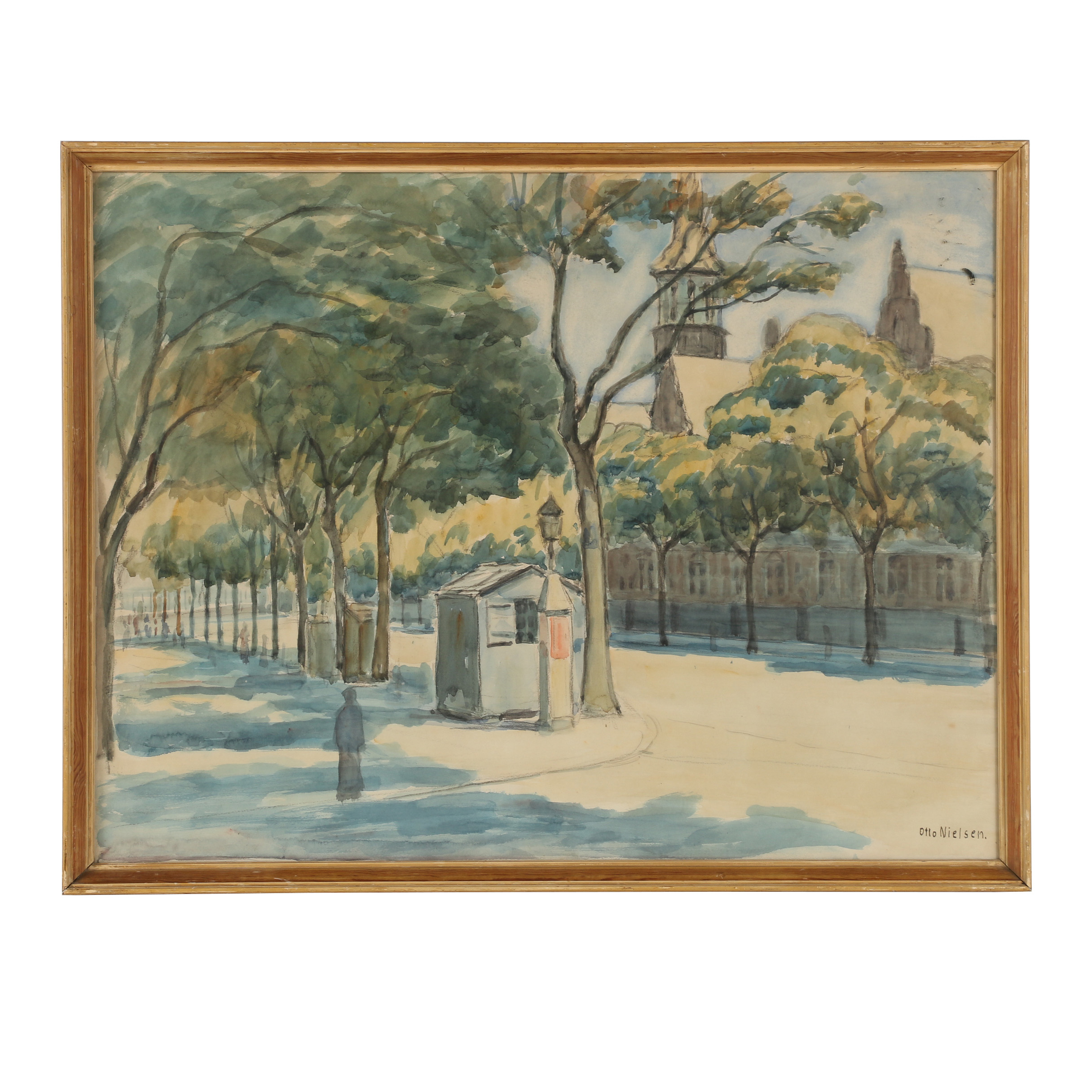 Otto Nielsen Watercolor Painting | EBTH