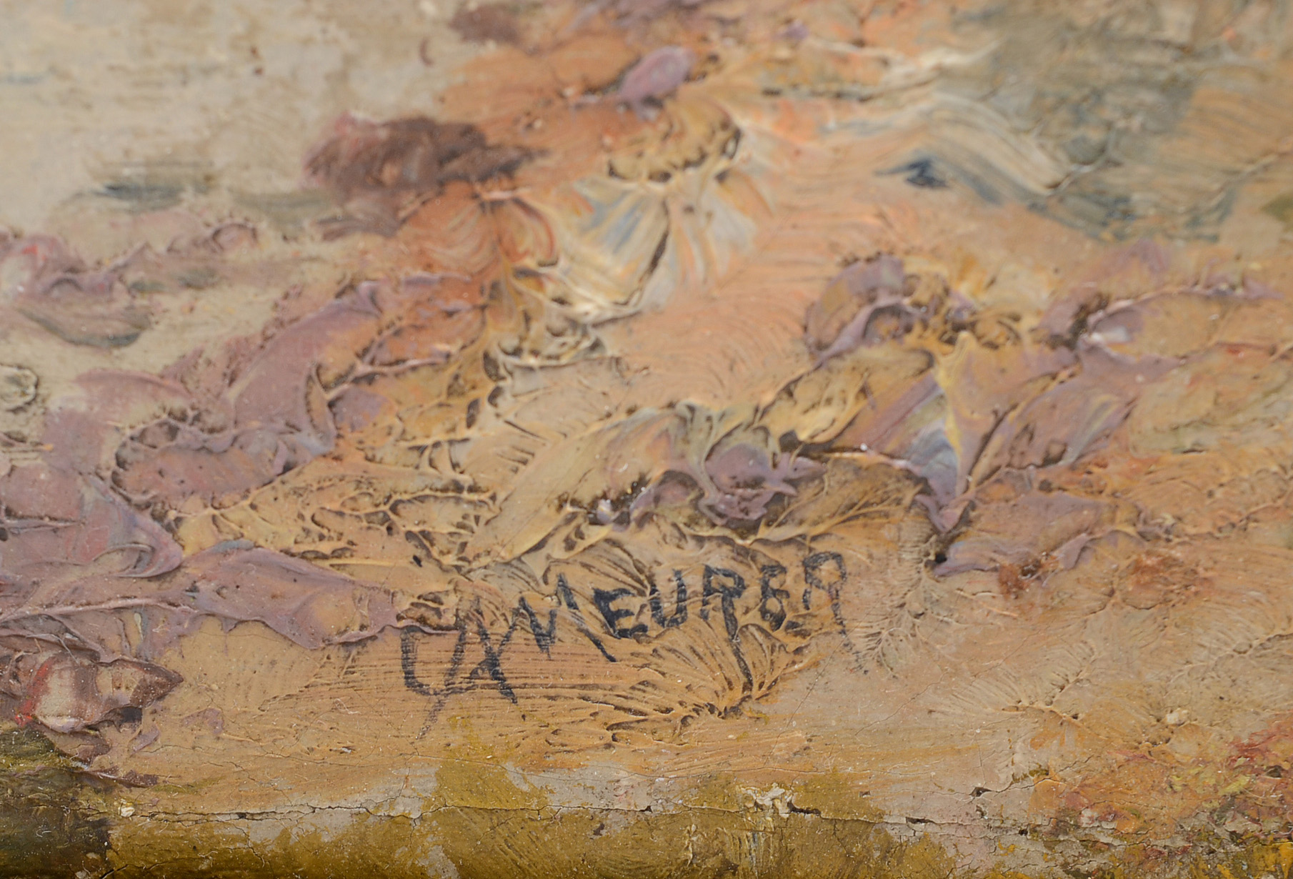 Charles Alfred Meurer Original Oil Painting on Canvas | EBTH