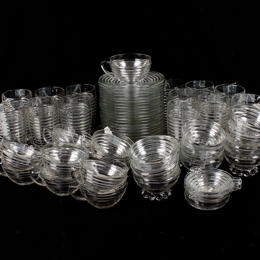 Vintage Anchor Hocking Manhattan Glass Tableware Ebth