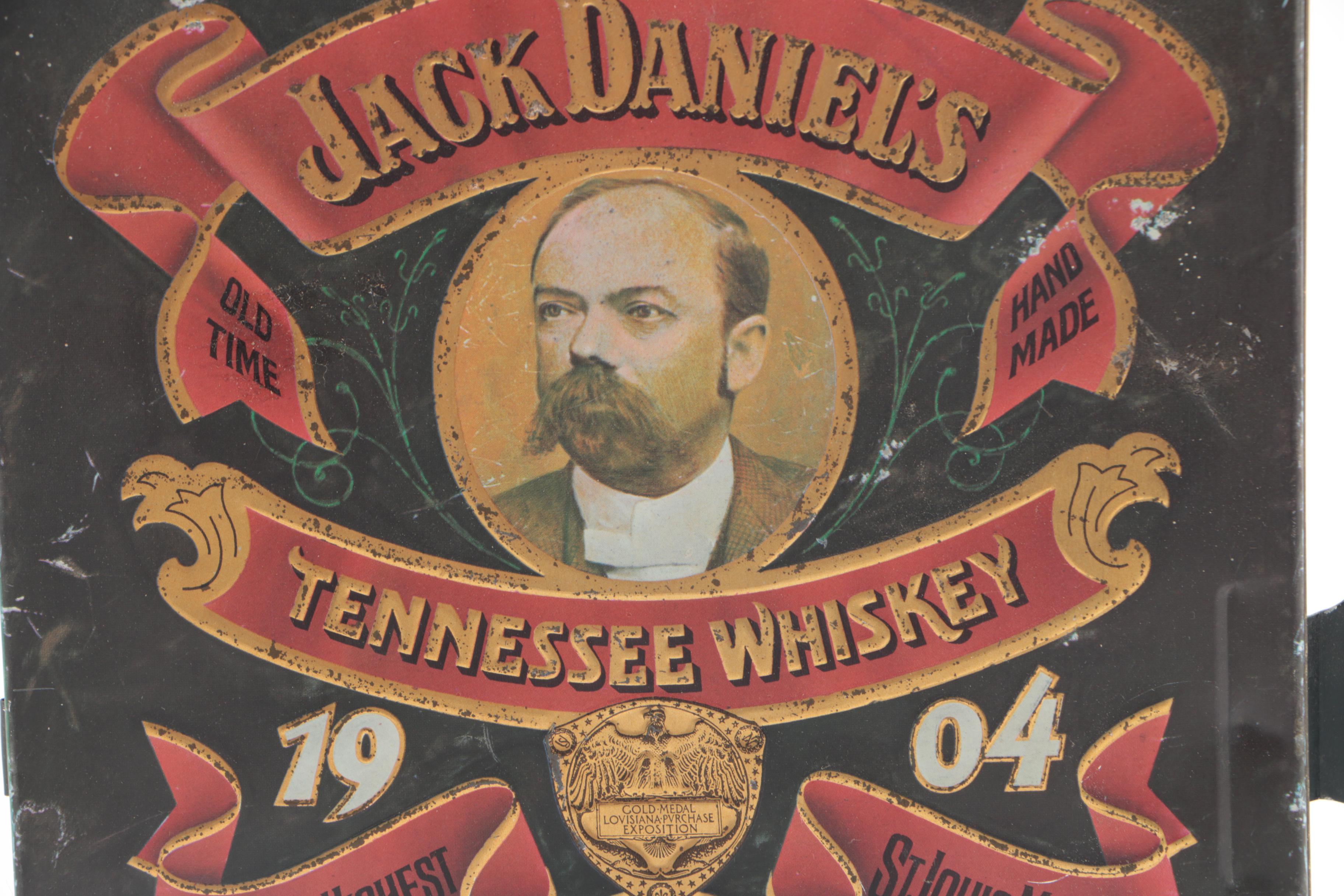 English Jack Daniels Whiskey Tin by Barringer, Wallis and Manners | EBTH