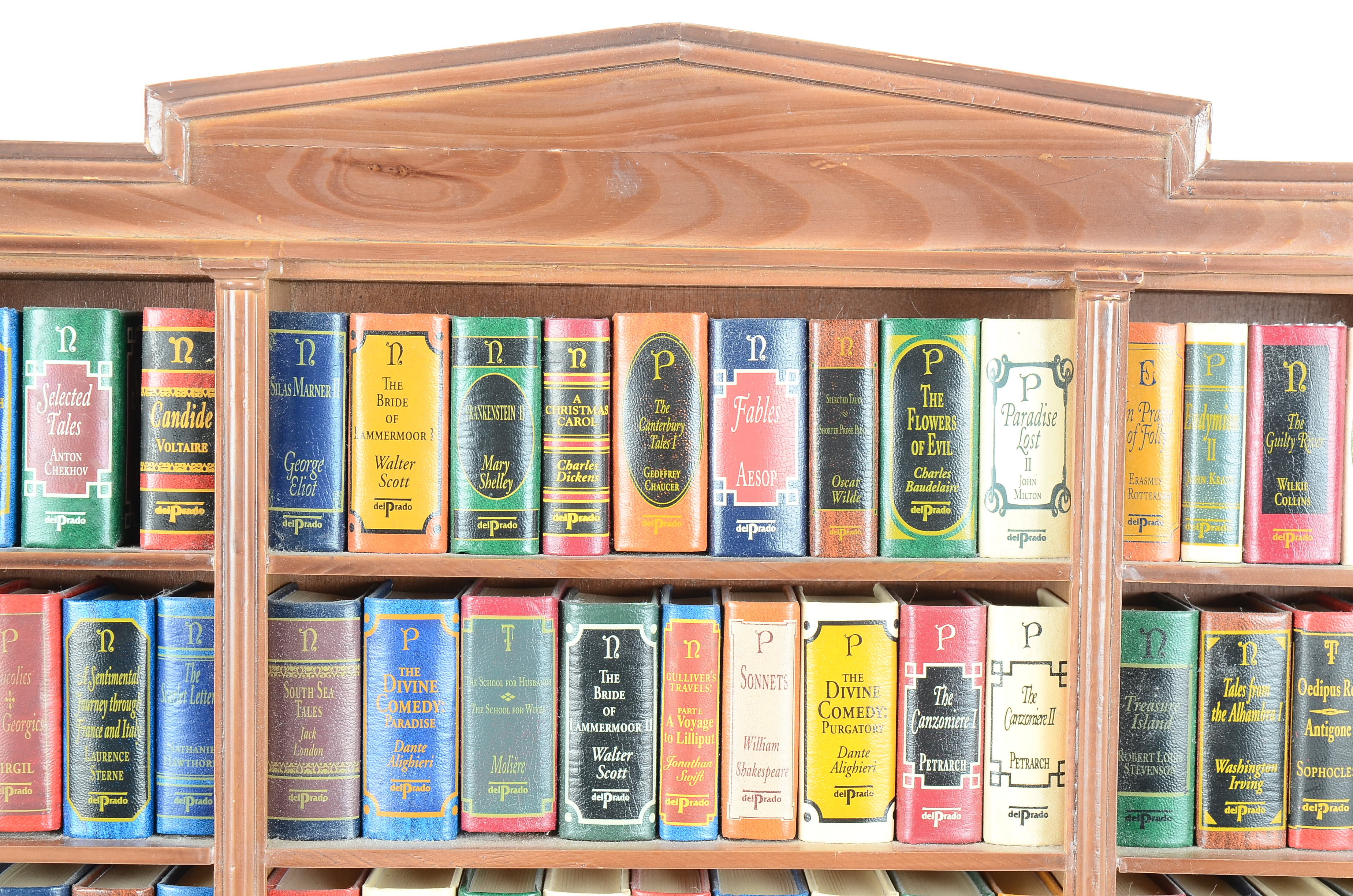 Del Prado 84-Volume "The Miniature Classics Library" with Display Shelf ...