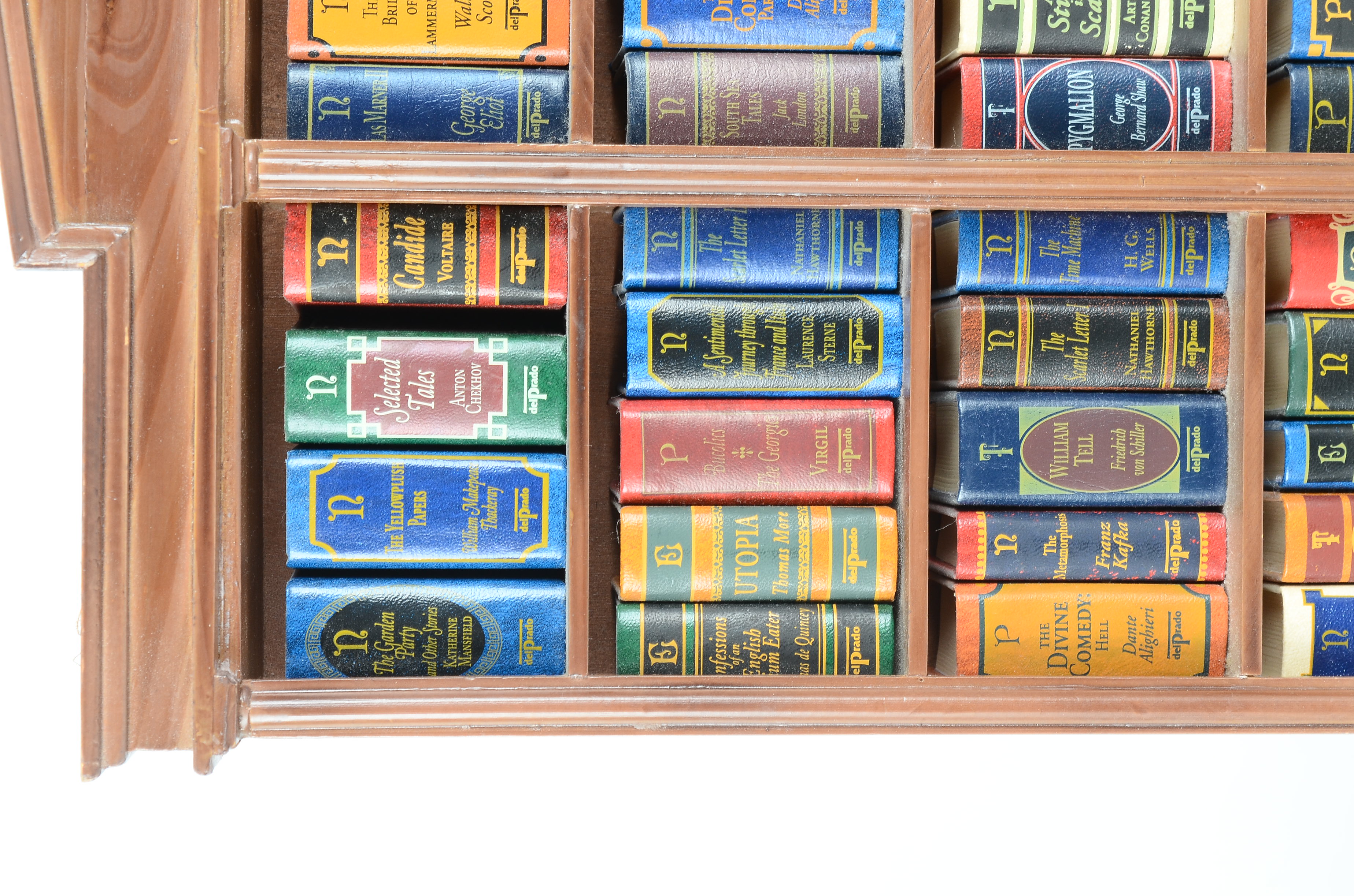 Del Prado 84-Volume "The Miniature Classics Library" with Display Shelf ...