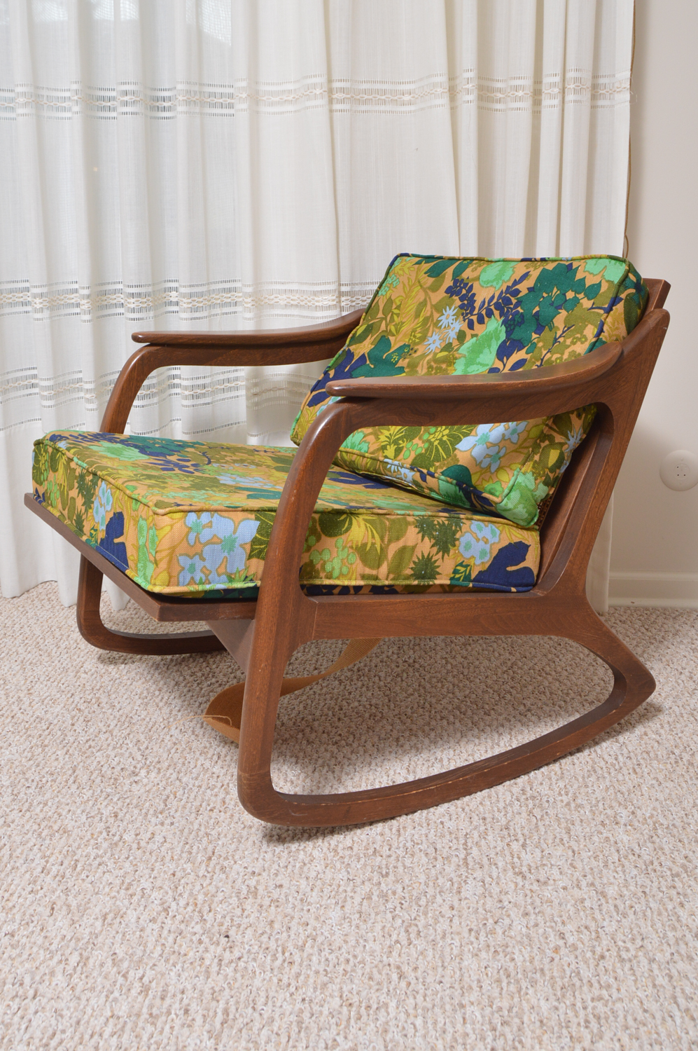 Vintage Mid Century Modern "The Peabody Collection" Rocking Chair by ...