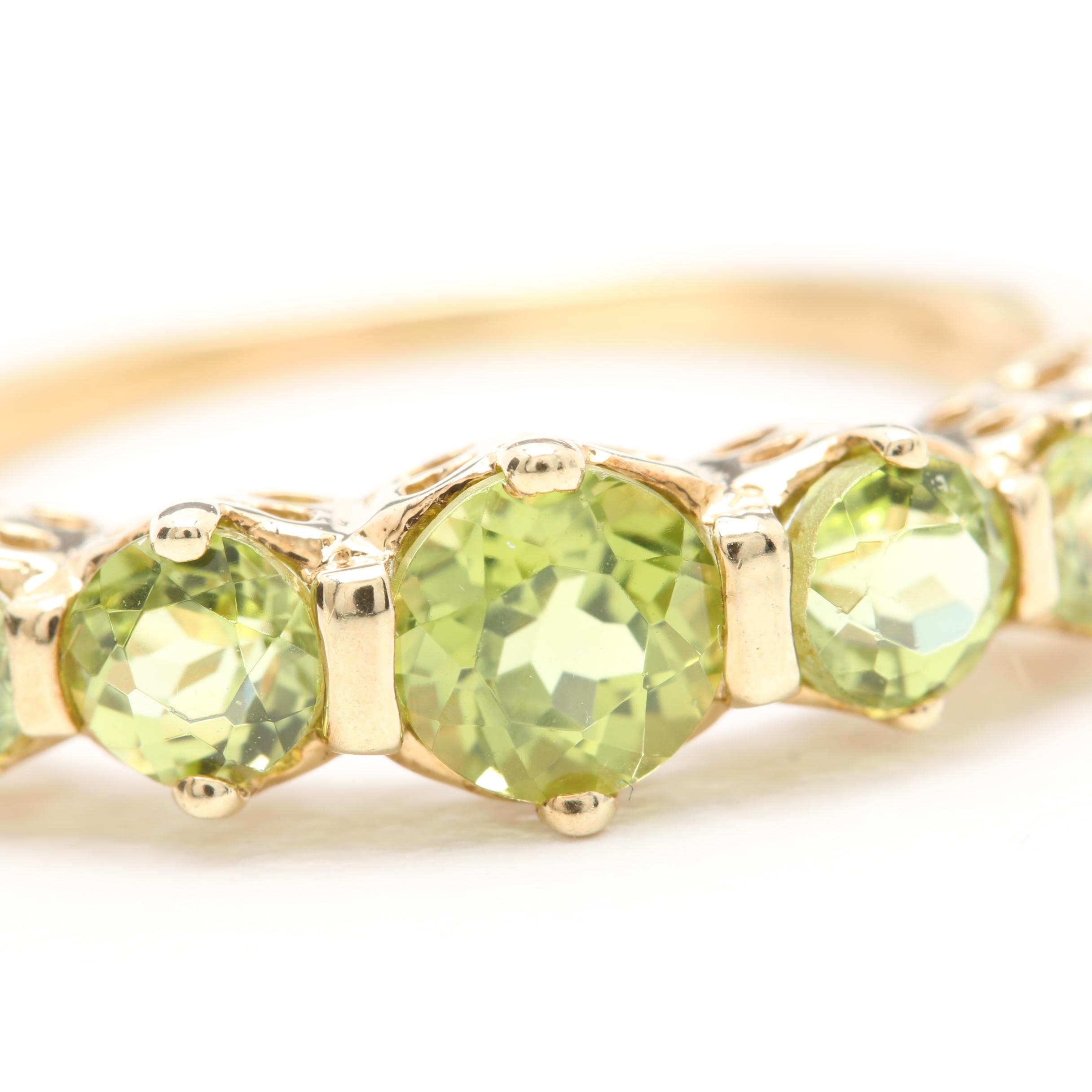 10K Yellow Gold Peridot Ring | EBTH