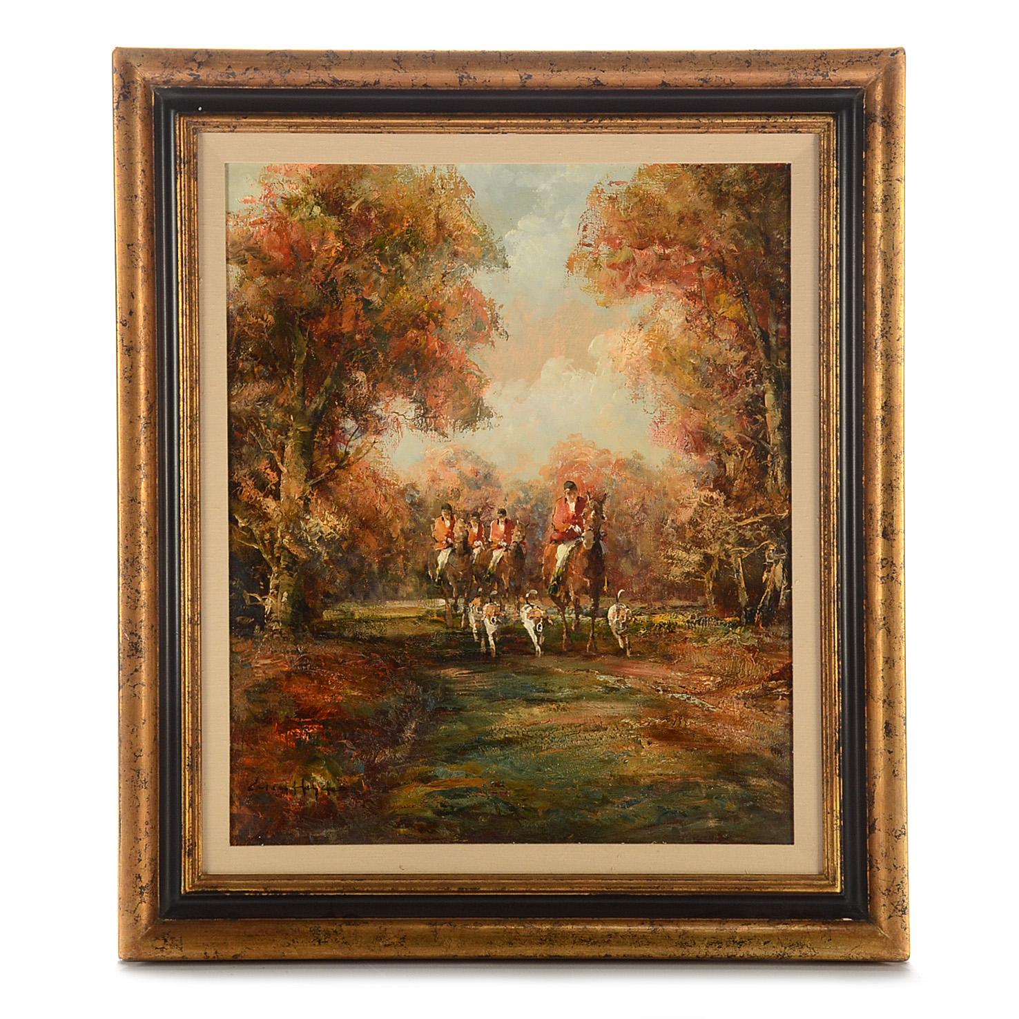 Kurt Heyden Original Oil Painting on Canvas "Hunt" | EBTH