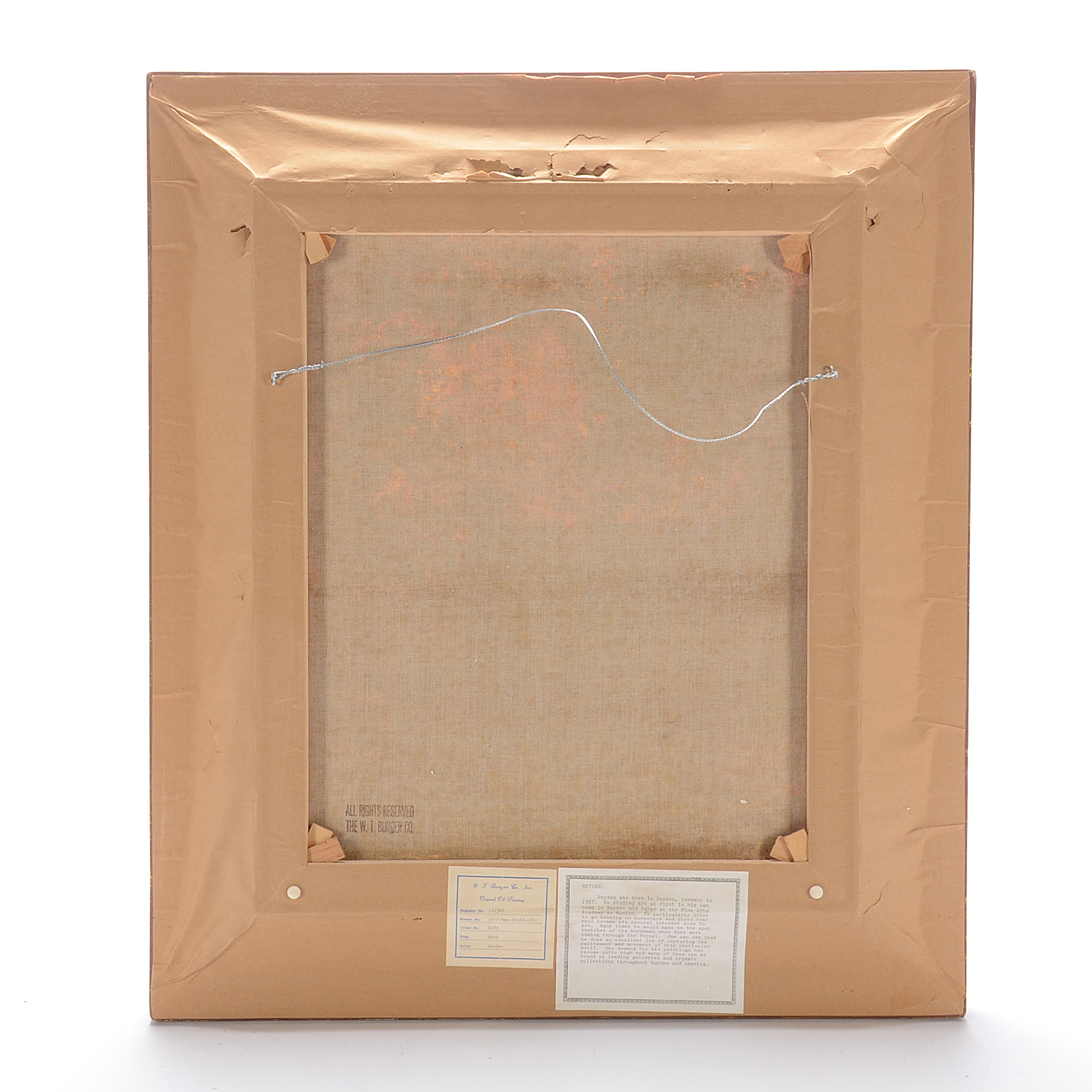 Kurt Heyden Original Oil Painting on Canvas "Hunt" | EBTH