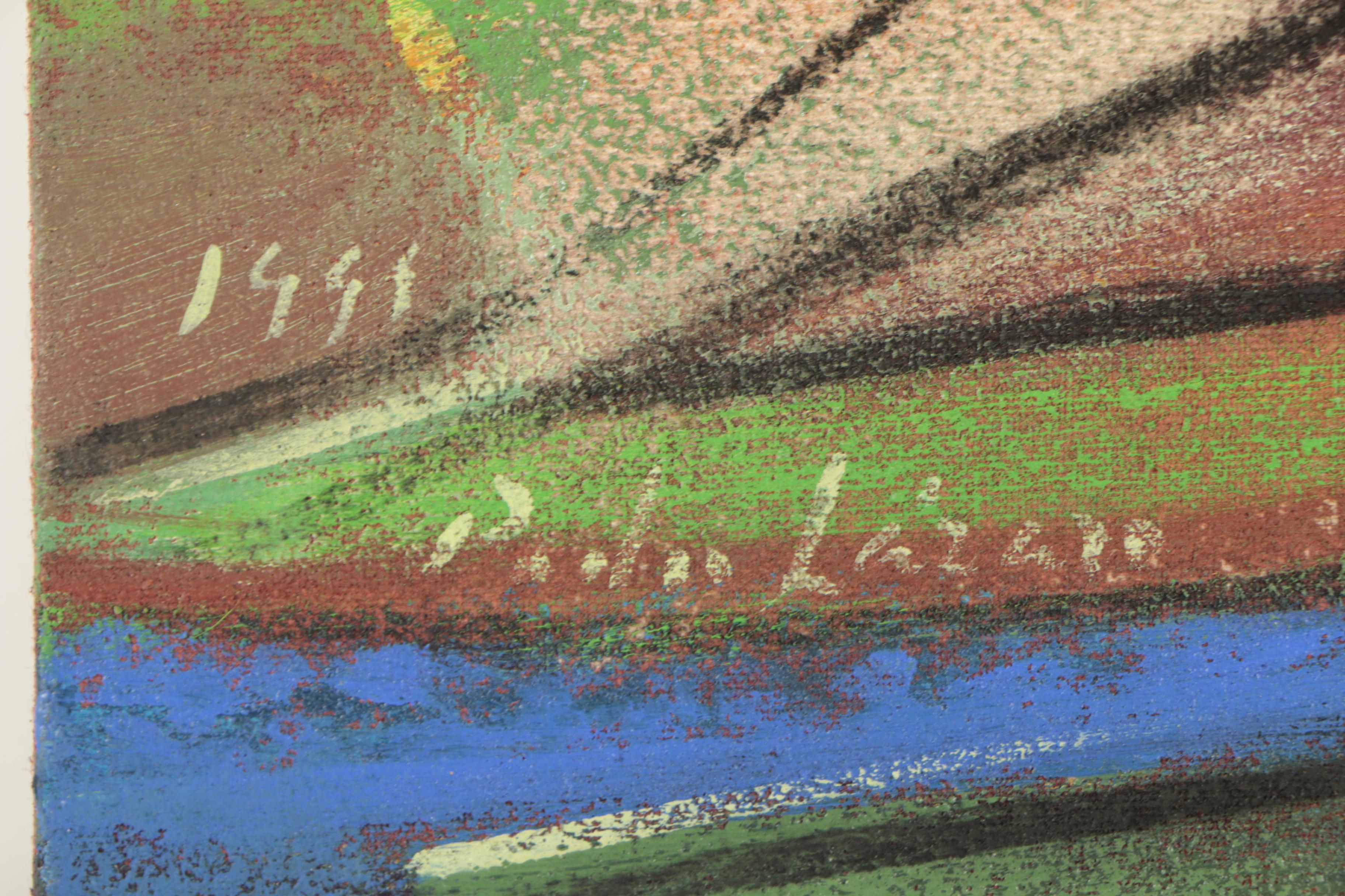 Pedro Lazaro Abstract Oil Painting | EBTH