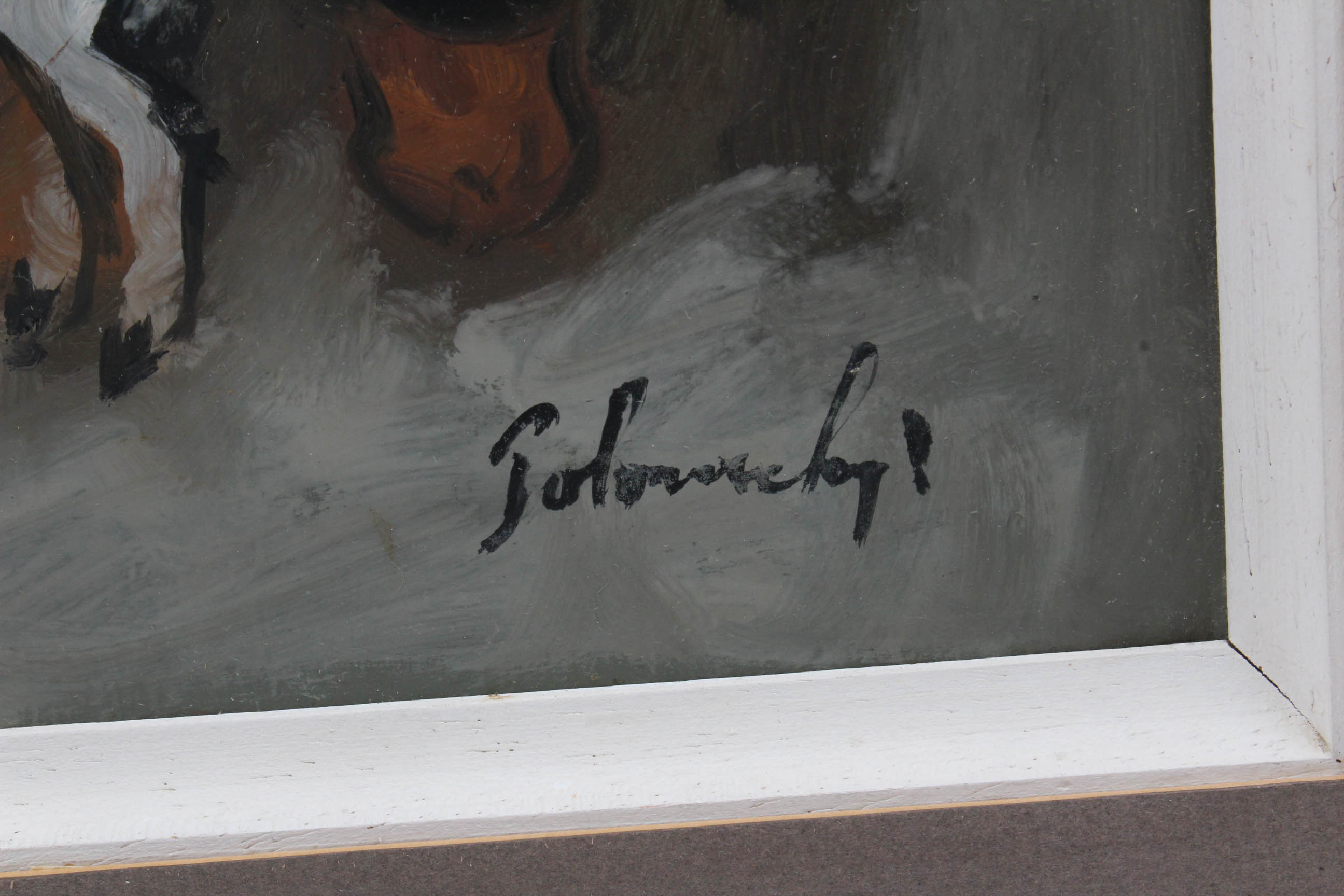 Arthur Polonsky Vintage Oil Portrait Painting on Board | EBTH