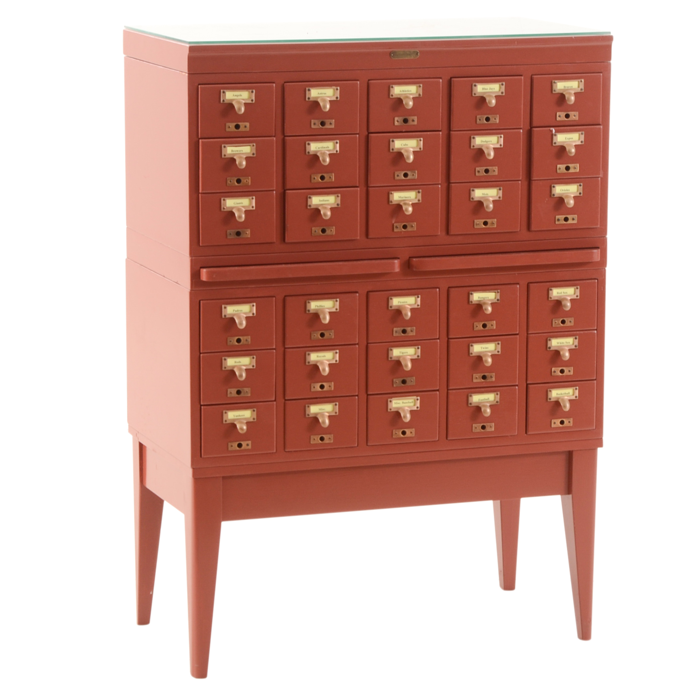 Vintage Card File Cabinet | EBTH