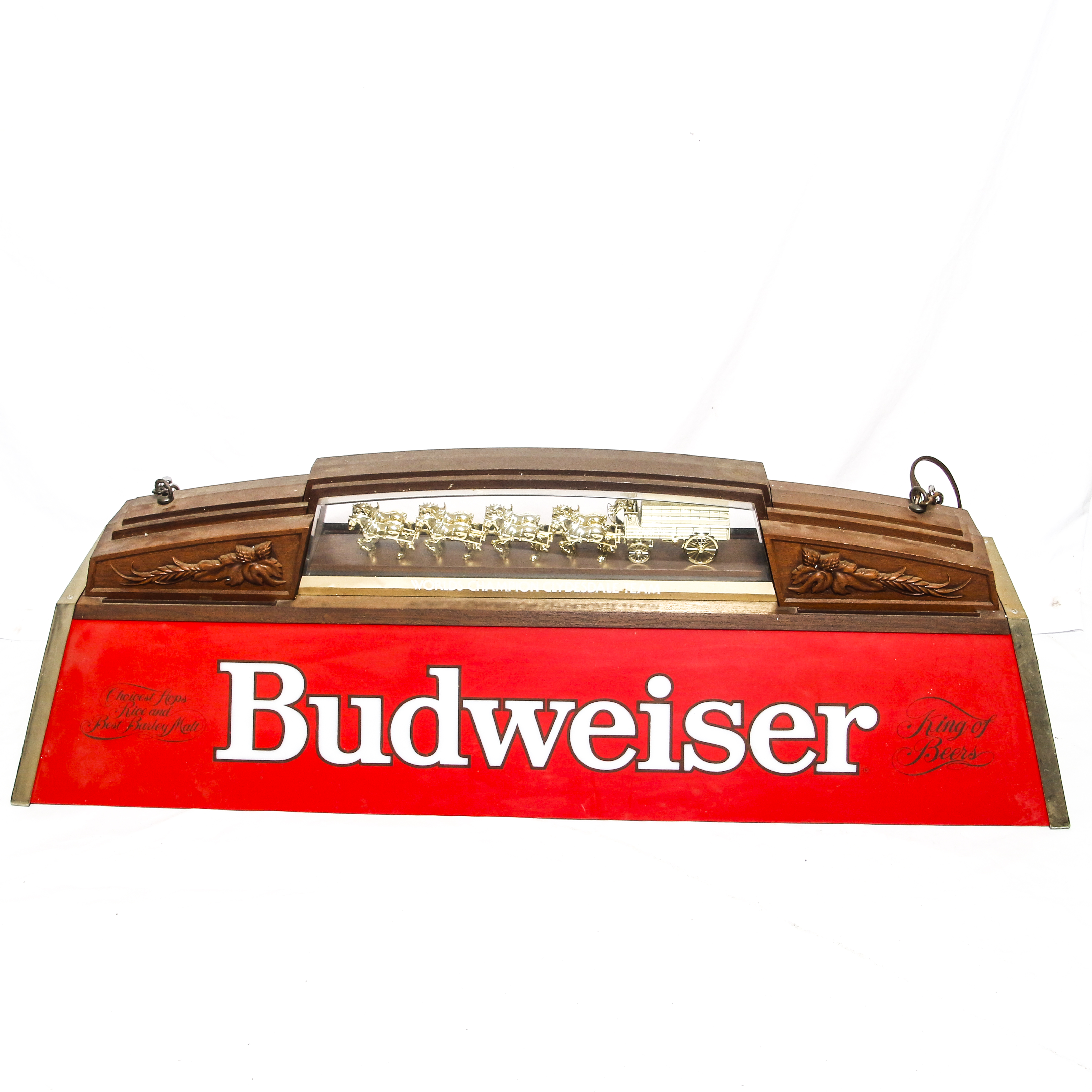 Budweiser Clydesdale Pool Table Light | EBTH