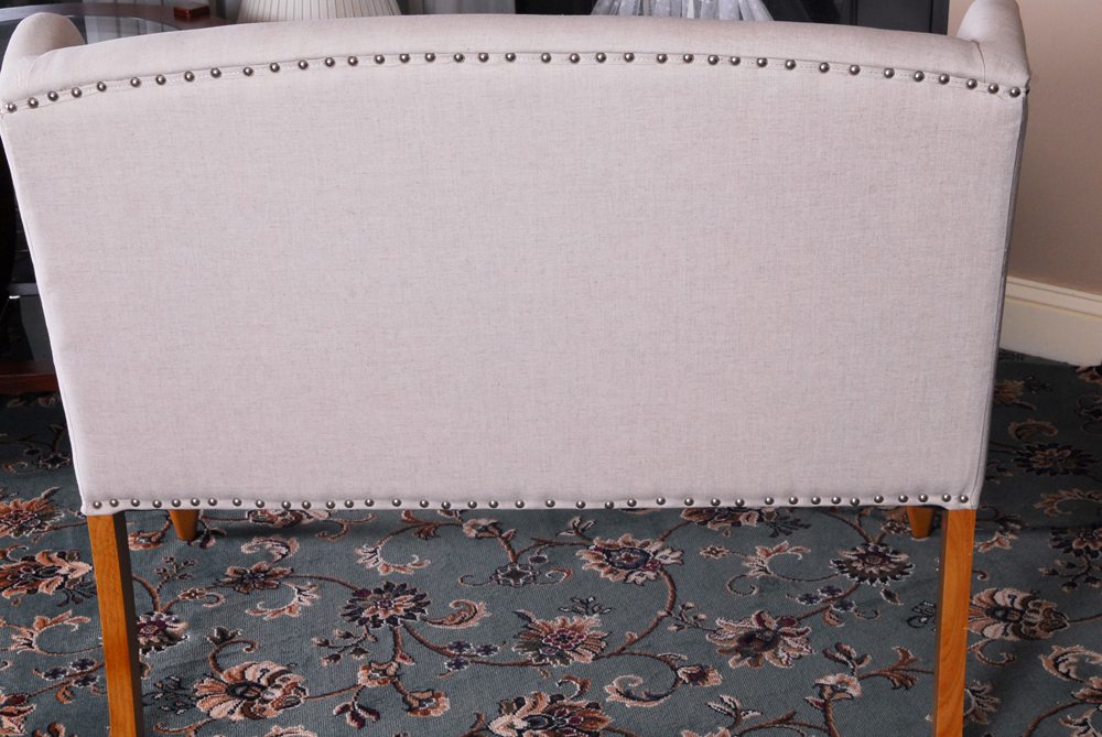 Wingback Upholstered Bench | EBTH