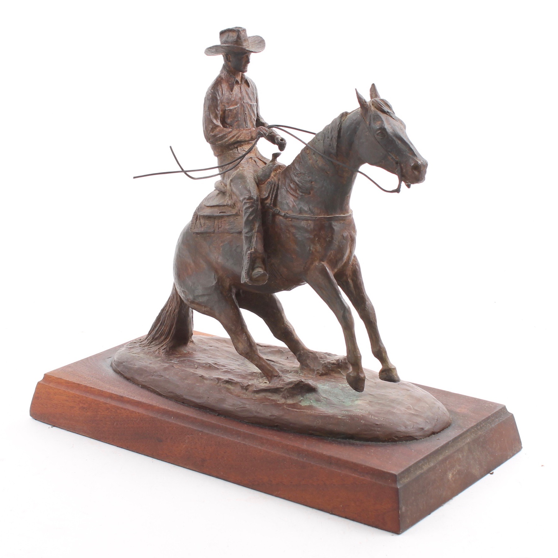 Mehl Lawson Bronze Sculpture "Reining Horse" | EBTH