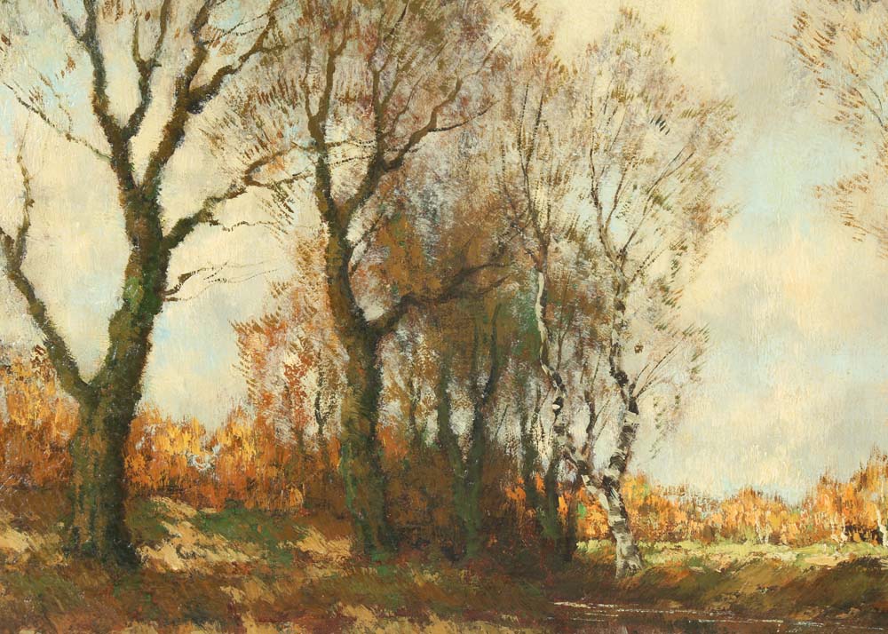 Antique William Hendricks Oil on Canvas Painting | EBTH