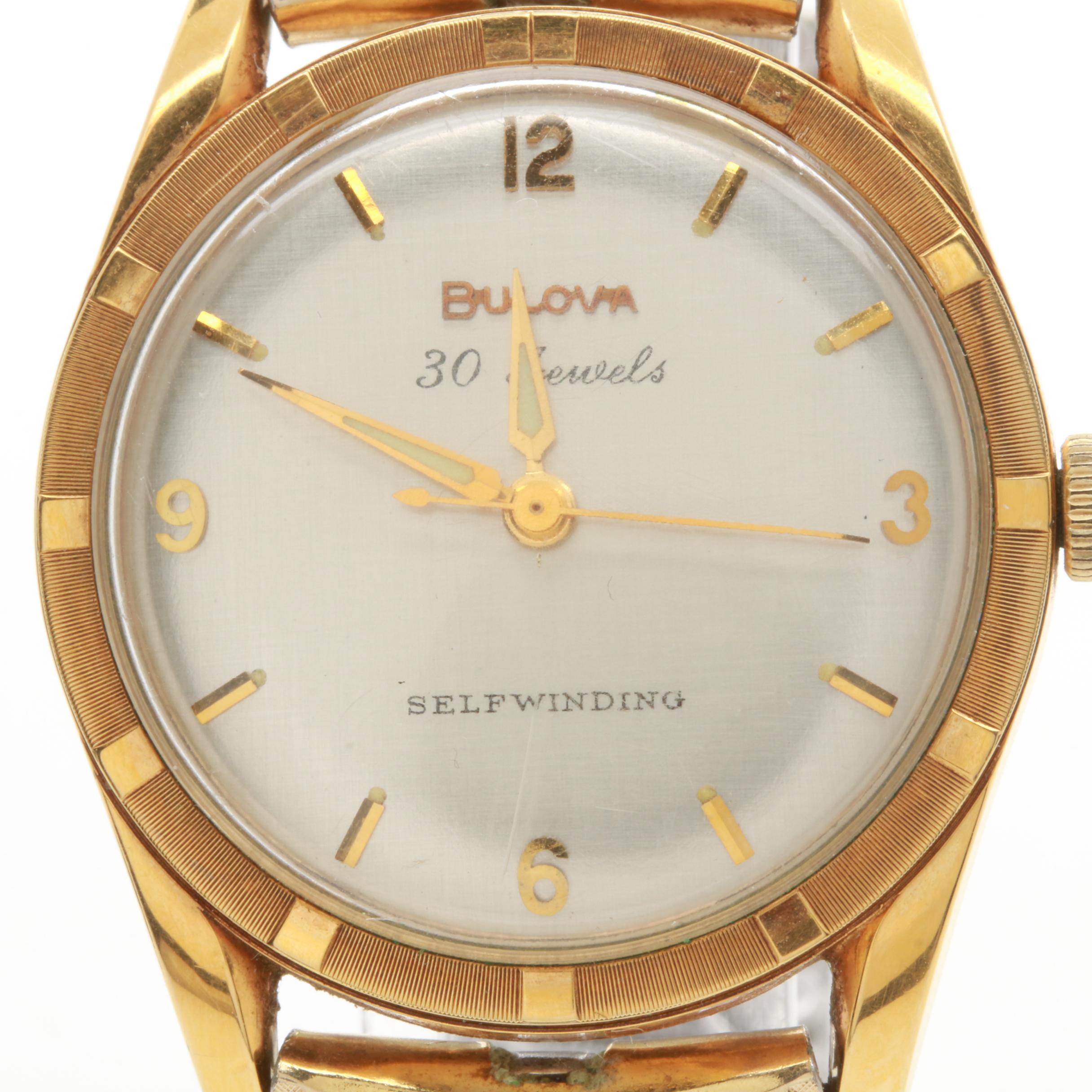 Bulova Gold-Plated Stainless Steel Wristwatch | EBTH