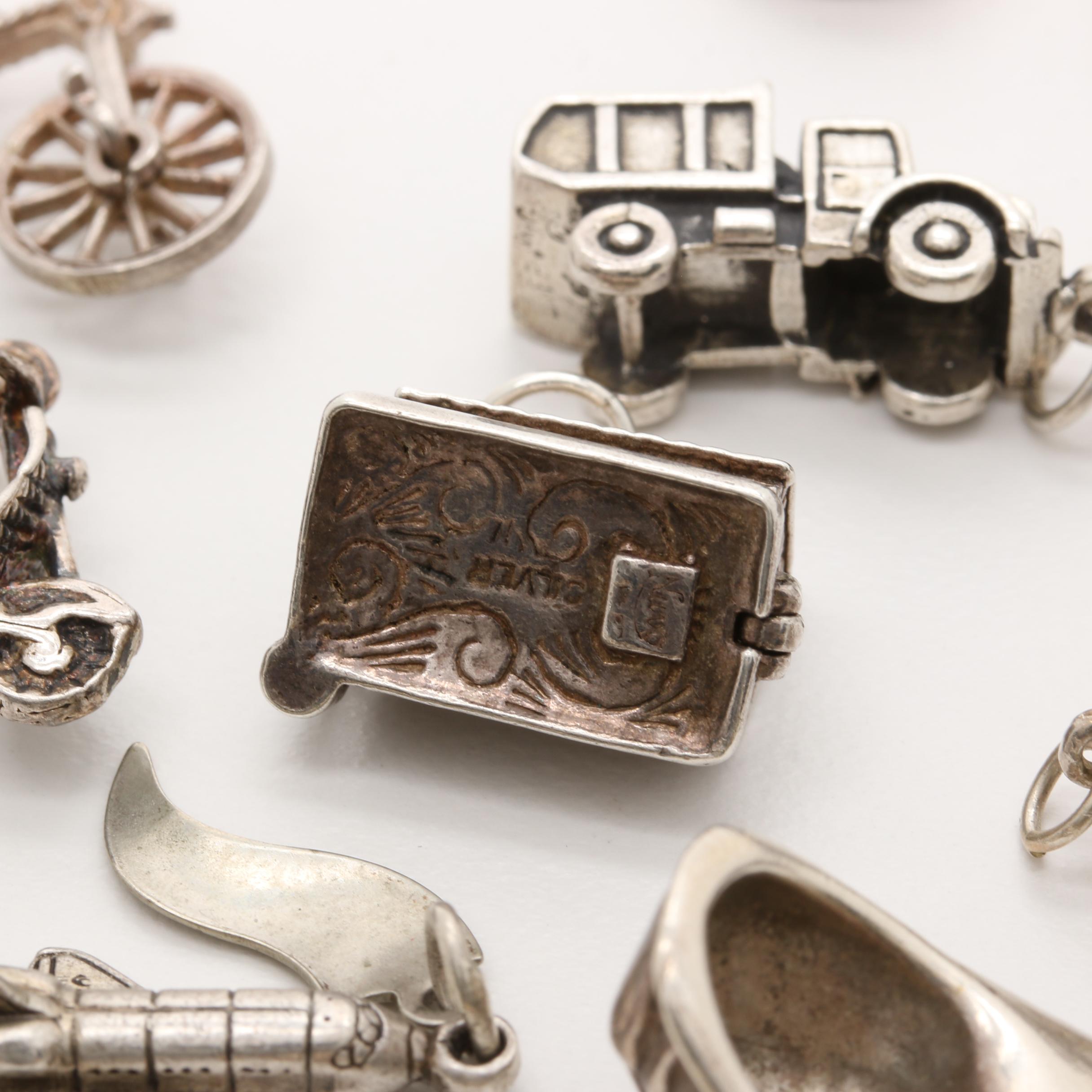 Sterling Silver Transportation Themed Charms | EBTH