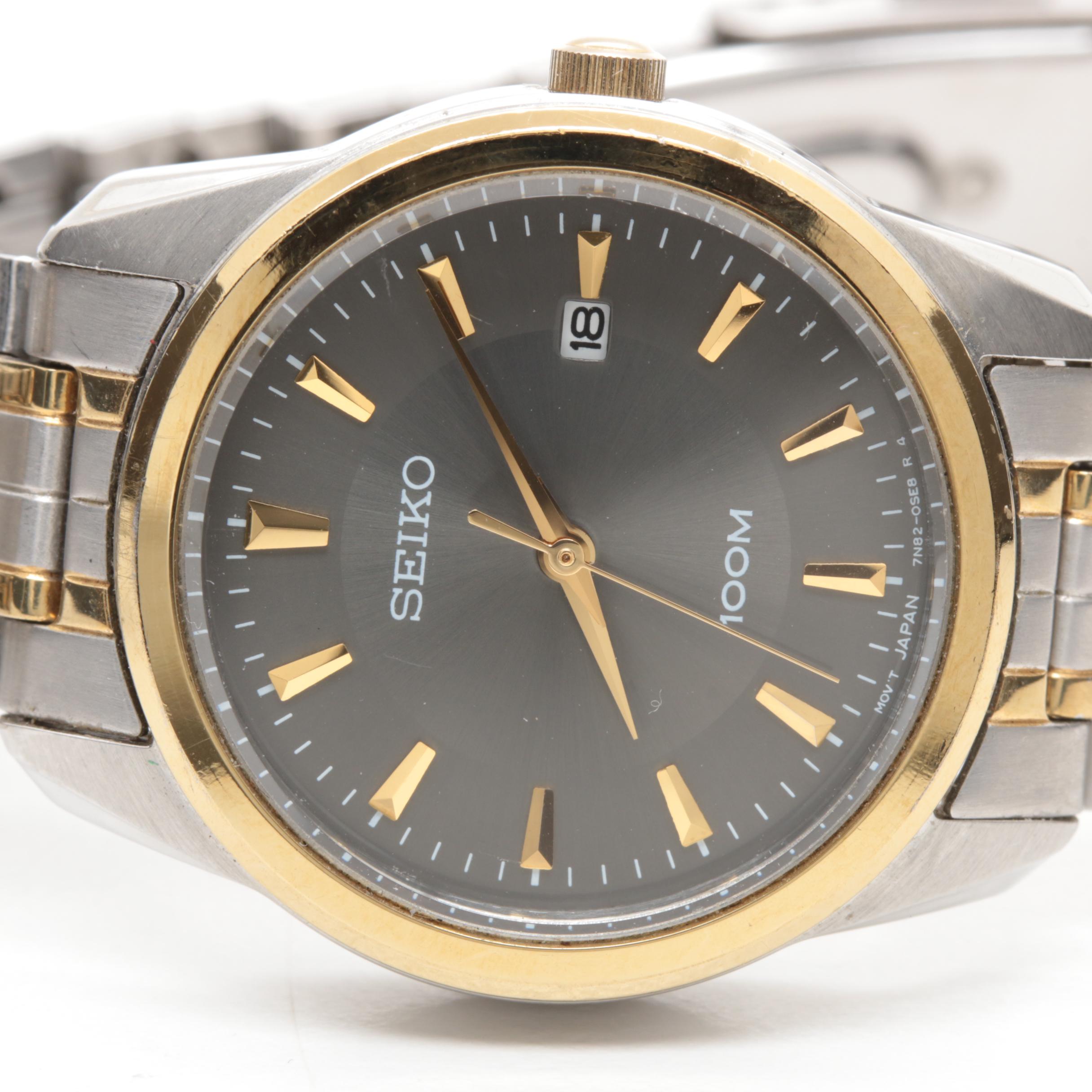 Seiko Two Tone Stainless Steel Wristwatches | EBTH