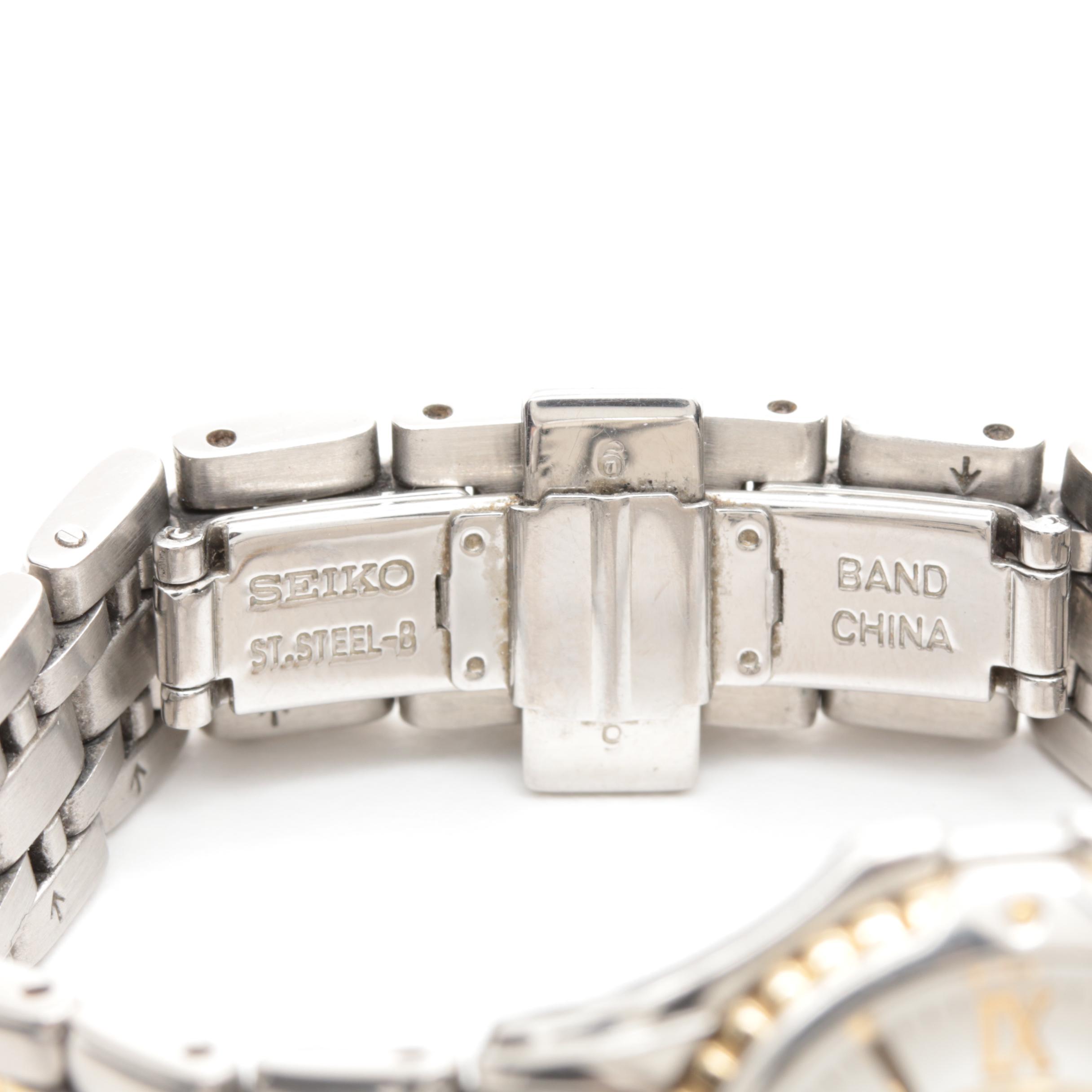 Seiko Two Tone Stainless Steel Wristwatches | EBTH
