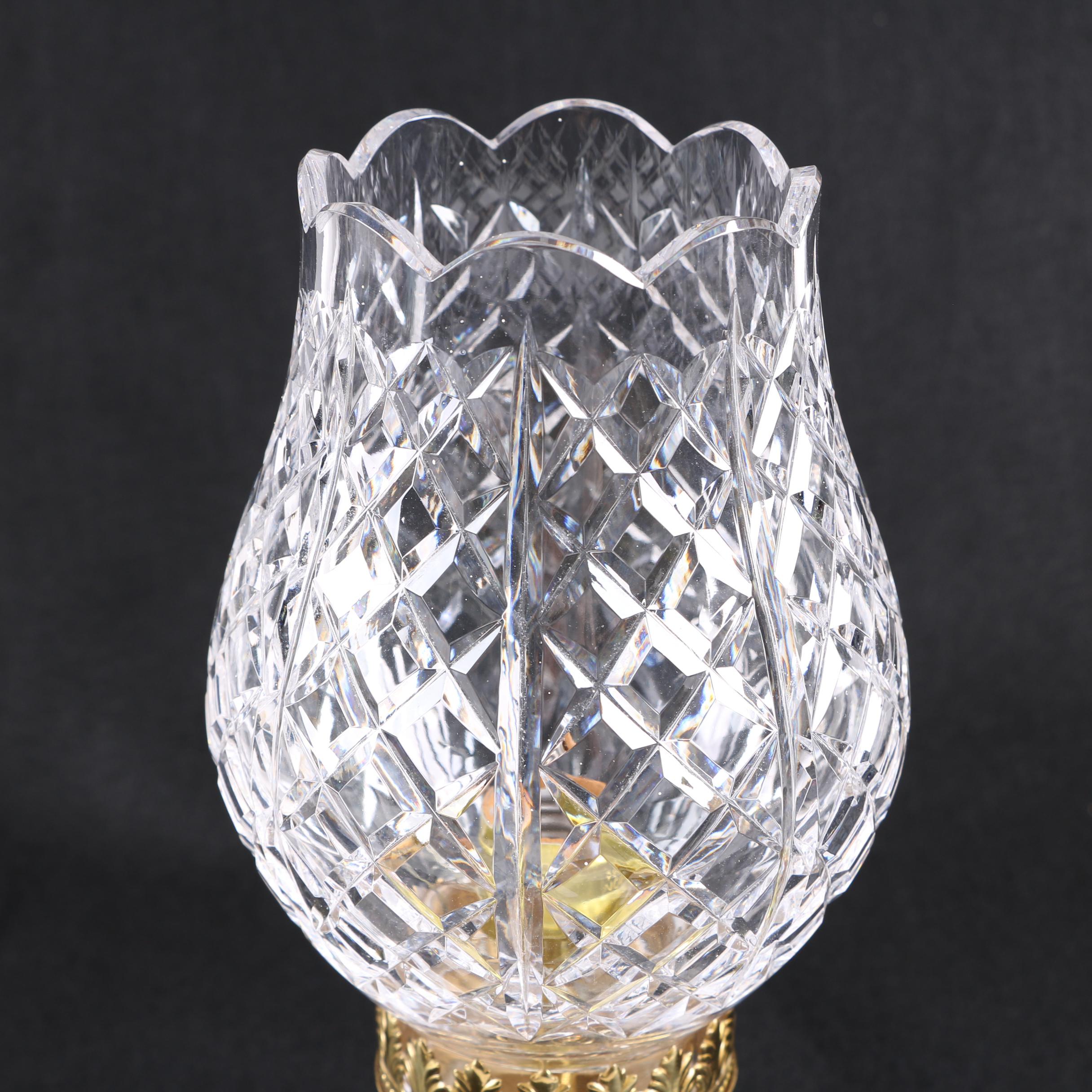 Waterford Crystal Hurricane Lamps | EBTH