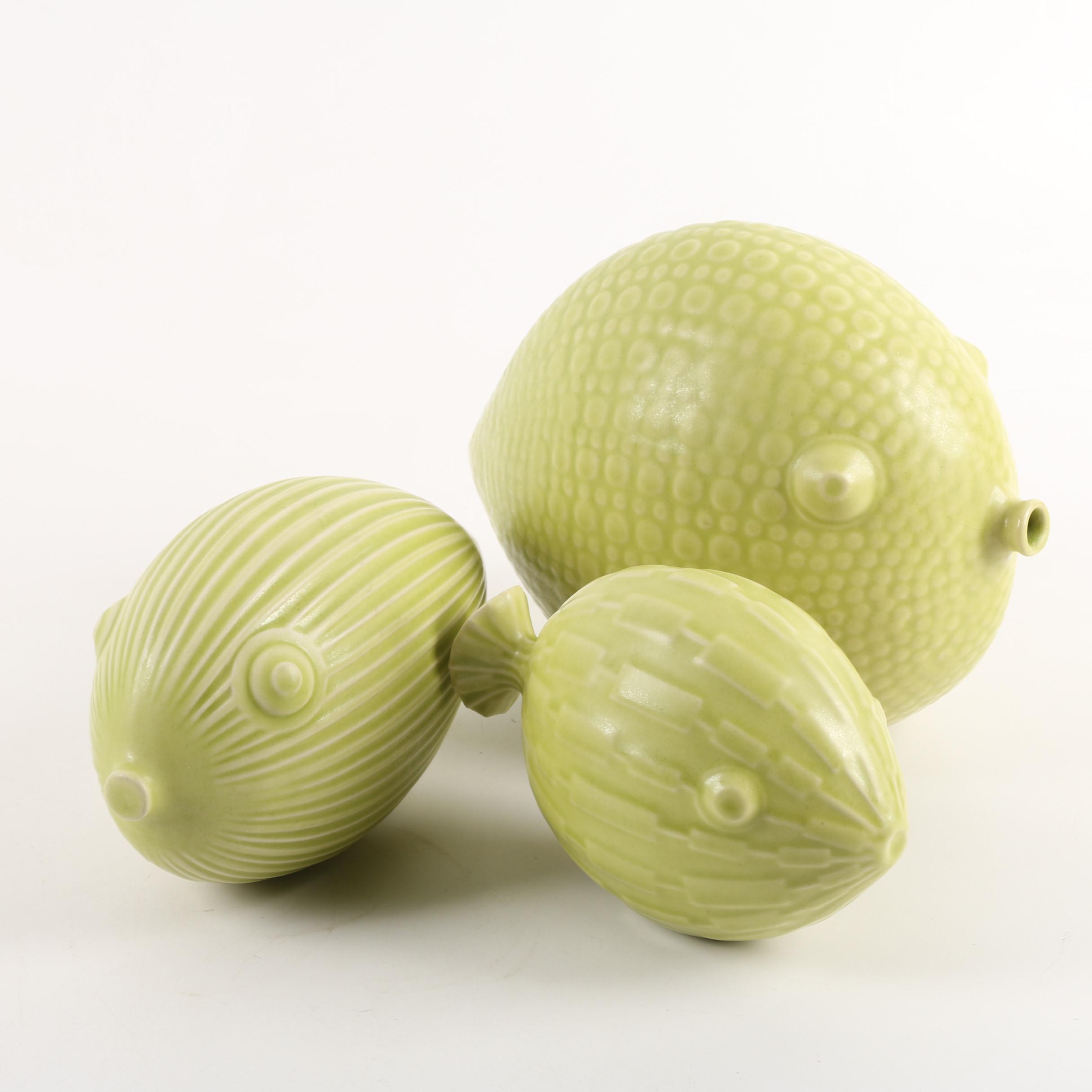 Jonathan Adler Style Fish Figurines including a Signed Piece | EBTH