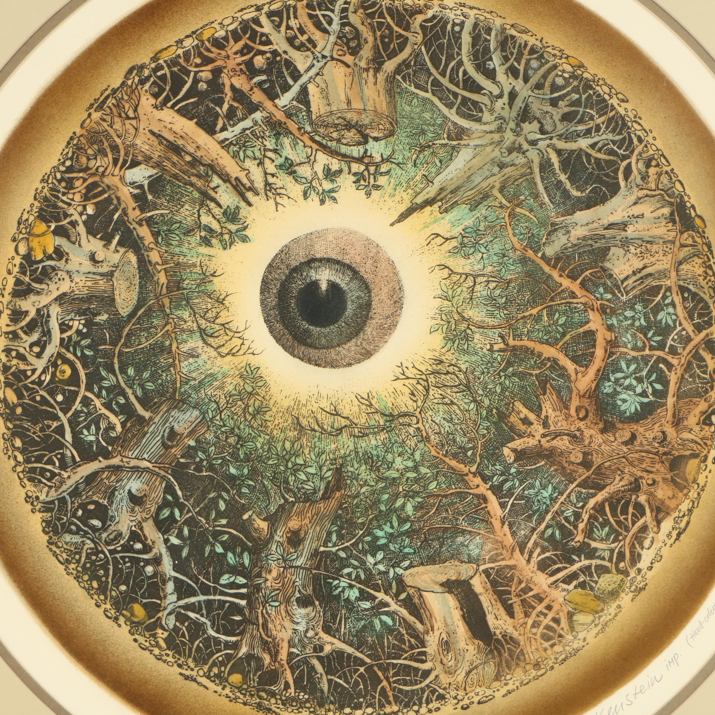 Curt Frankenstein Hand Colored Etching "Infinite Landscape" | EBTH