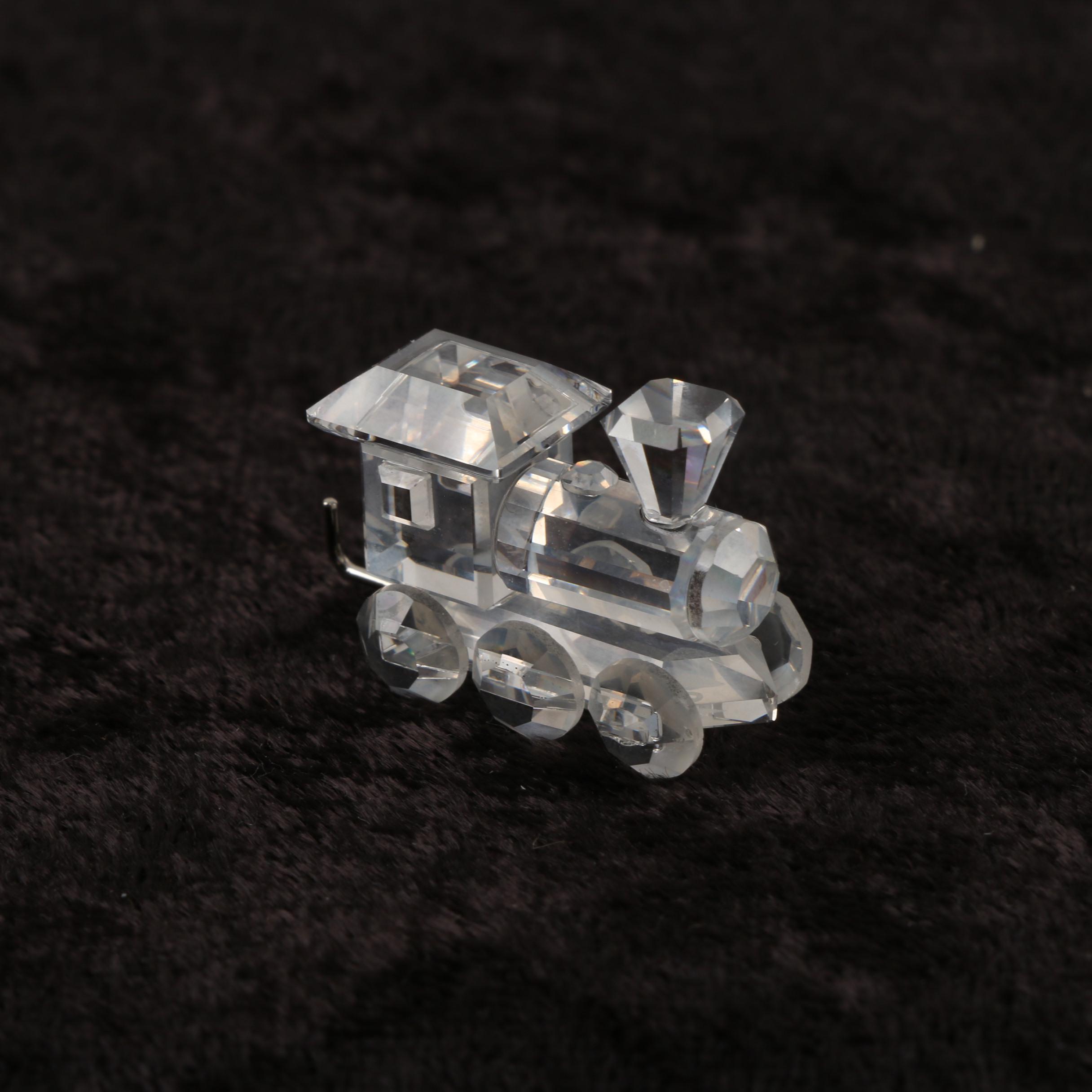 Swarovski Crystal Train Figurine with Base | EBTH