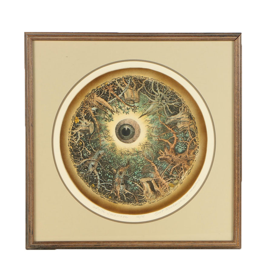 Curt Frankenstein Hand Colored Etching "Infinite Landscape" | EBTH