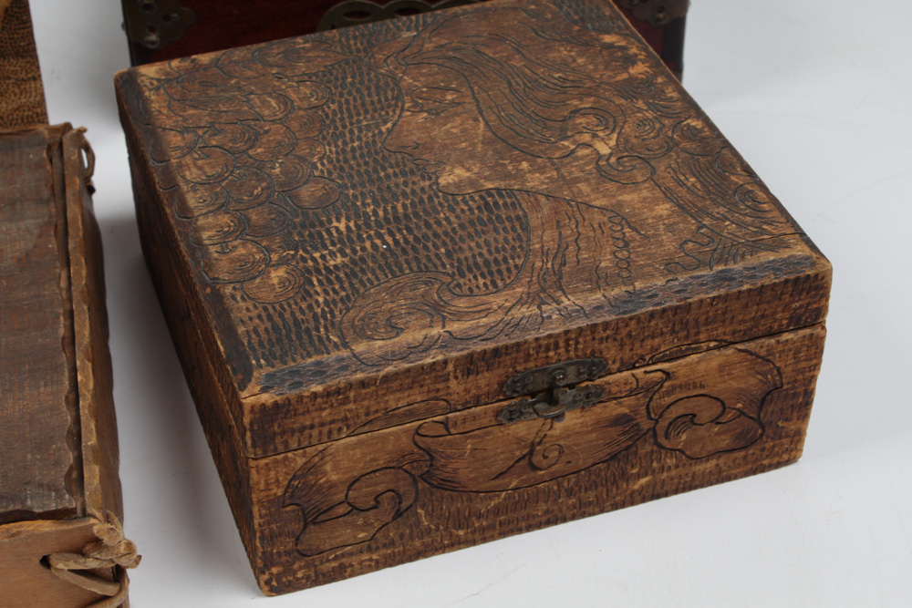 Wooden Boxes and Reproduction Chinese Currency | EBTH