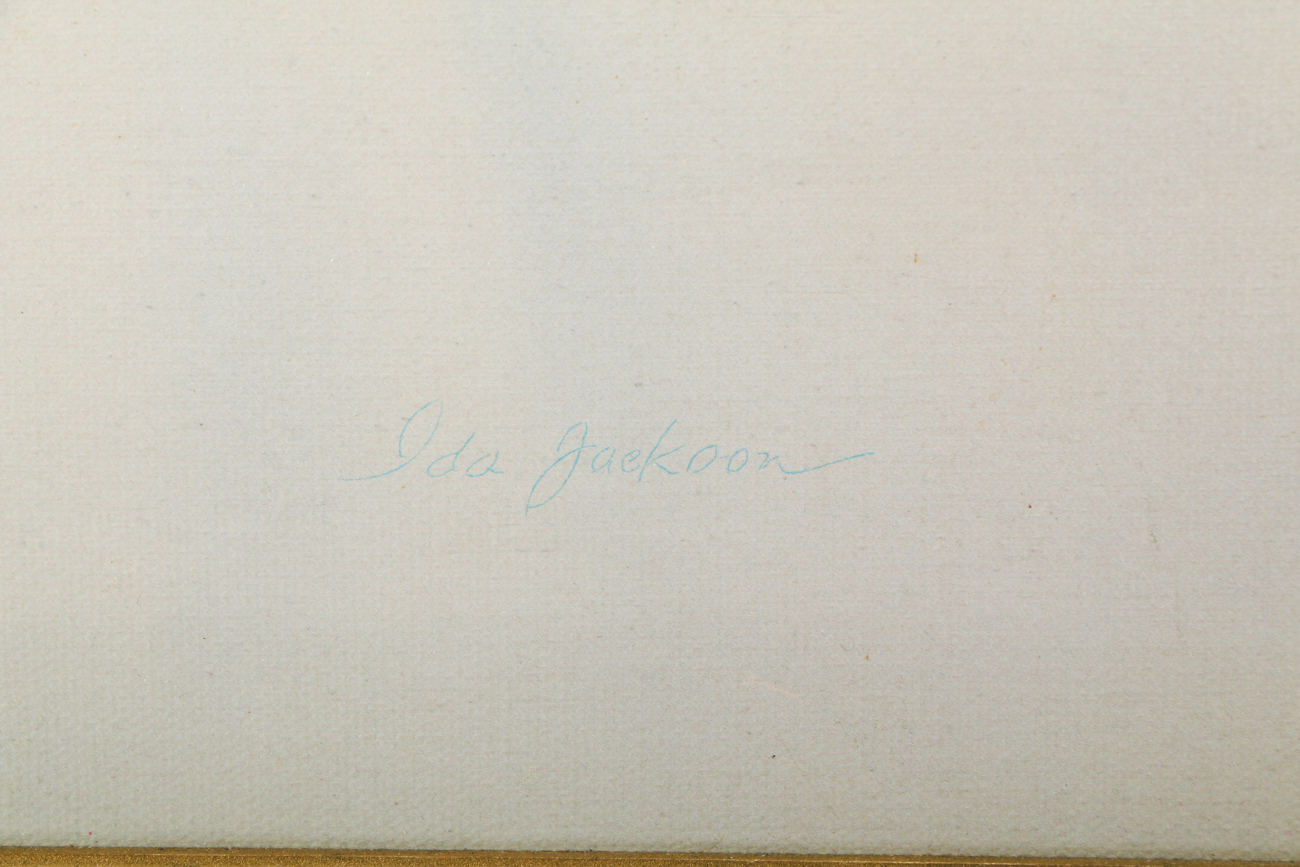 Ida Jackson Offset Lithograph Print on Canvas of Mother and Child | EBTH