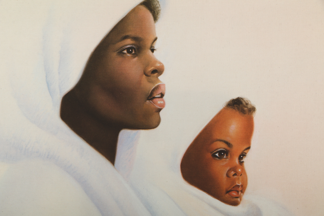 Ida Jackson Offset Lithograph Print on Canvas of Mother and Child | EBTH