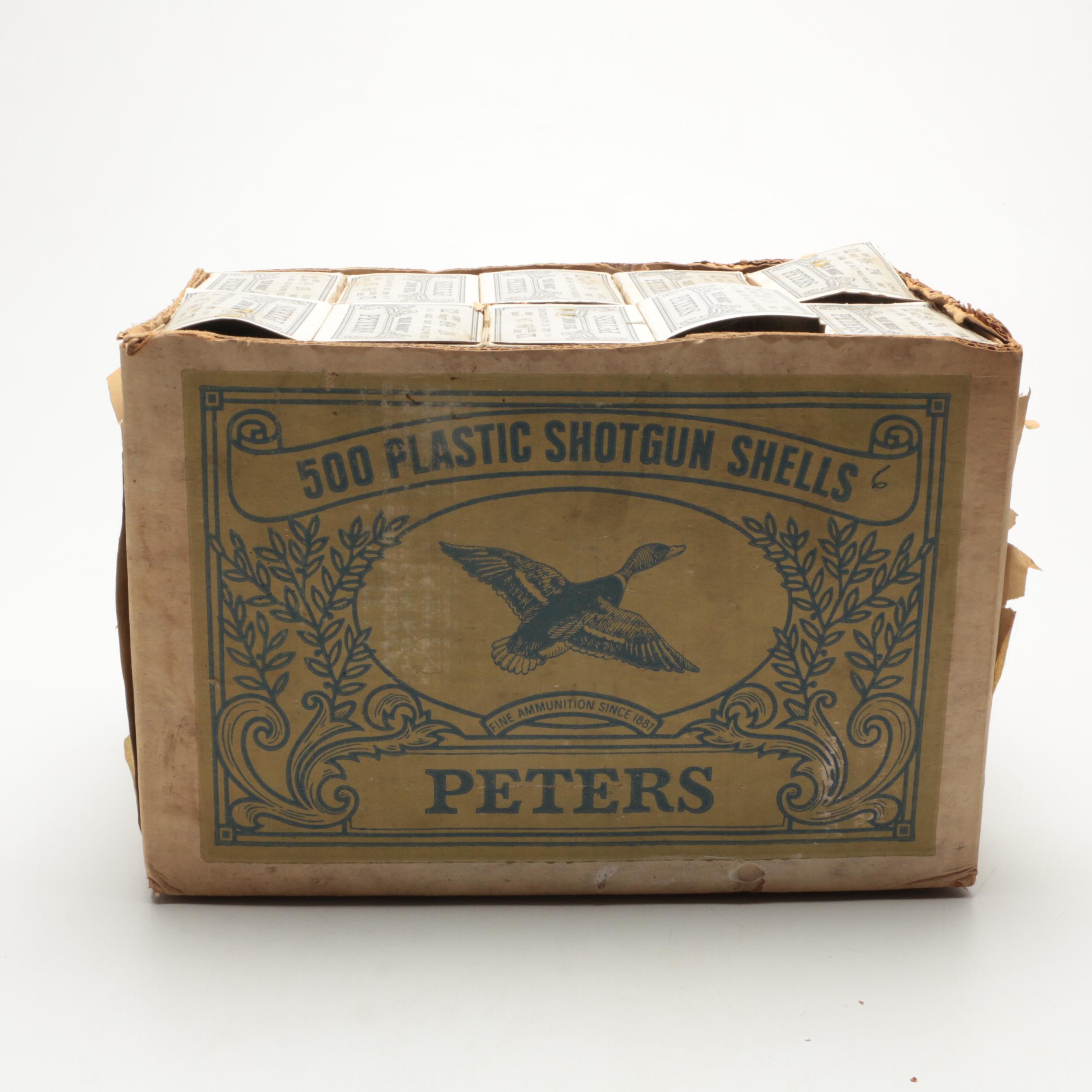 Box of Empty Peters "Blue Magic" Shotgun Shell Boxes | EBTH