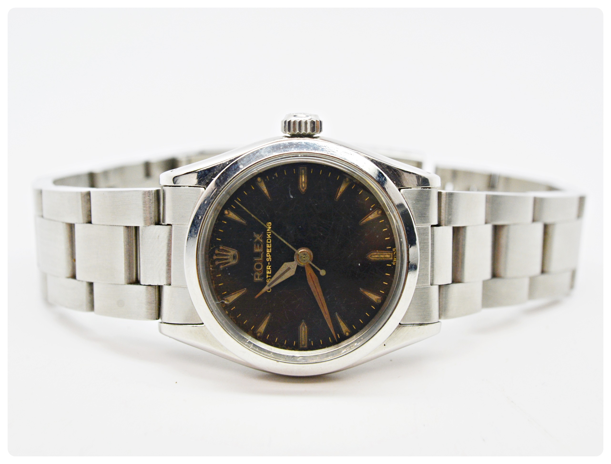 Vintage Rolex Oyster Speed King Stainless Steel Wristwatch | EBTH