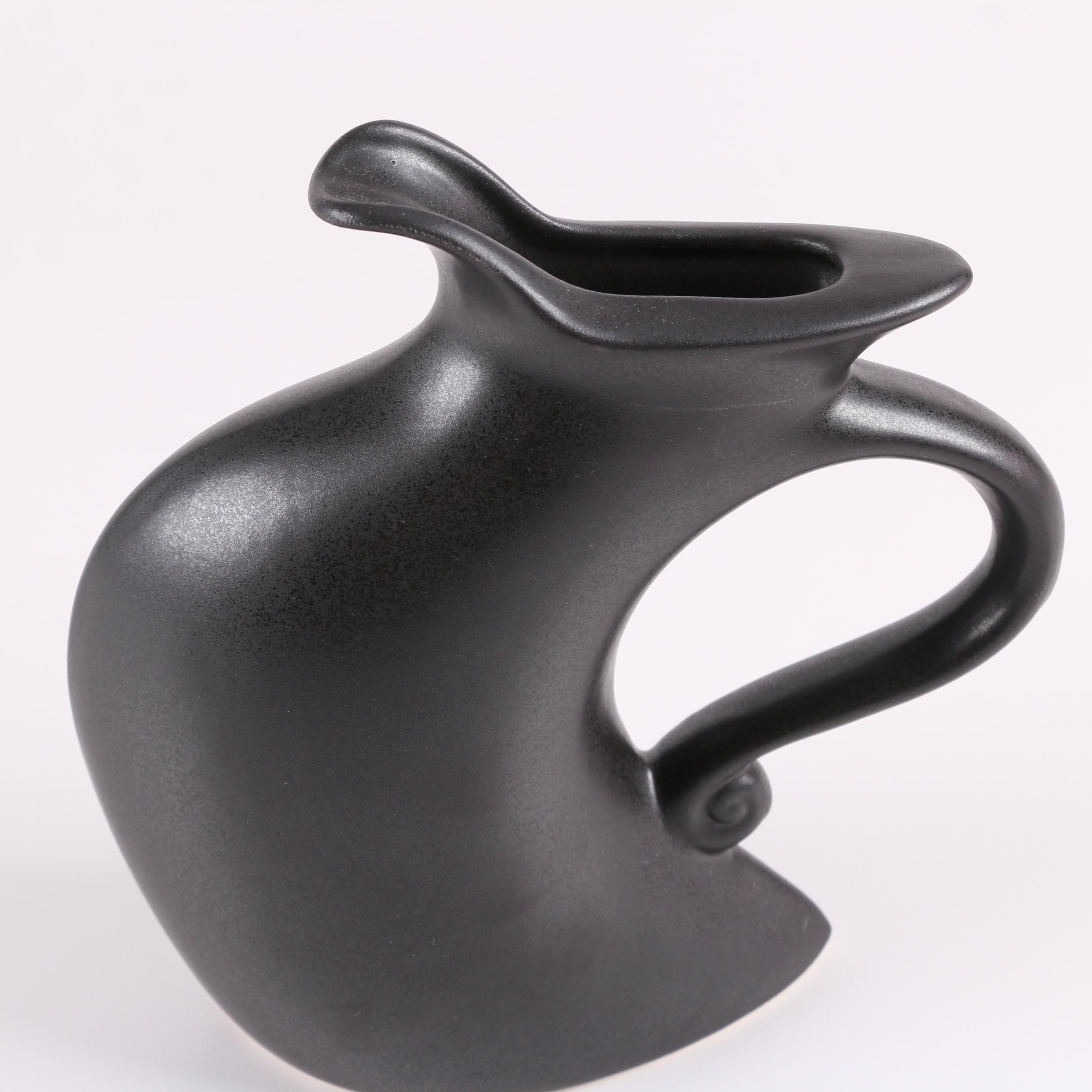 Signed Michael Lambert's "Dancing" Cast Ceramic Teapots with Serving ...