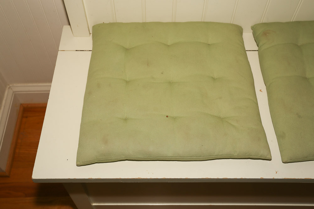 Off-White Beadboard Hall Tree with Hooks | EBTH