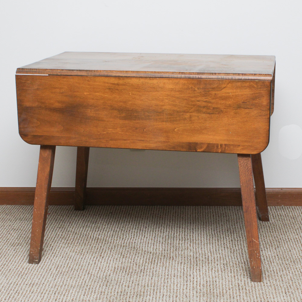 Vintage Maple Drop Leaf Dining Table | EBTH