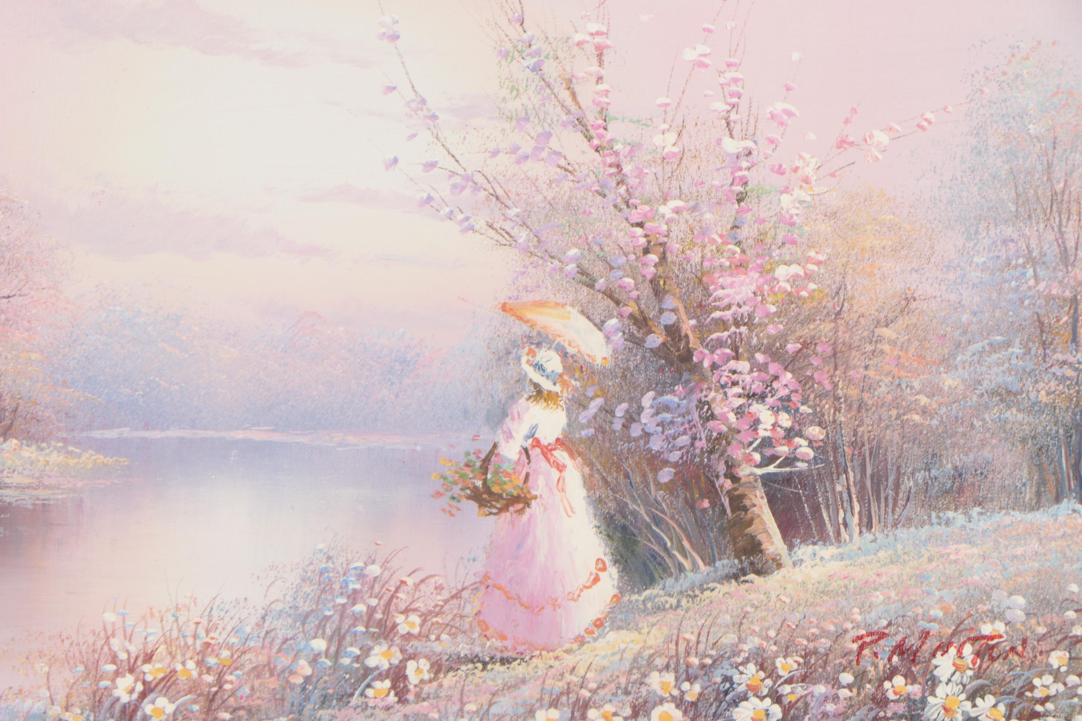 P. Minton Oil Painting | EBTH