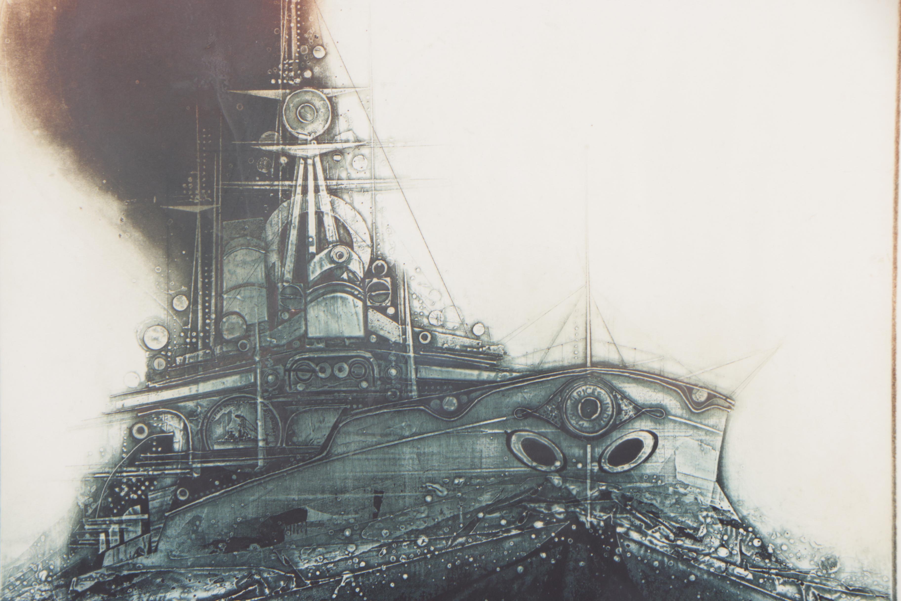 Donald Stoltenberg Etching "Dreadnought" | EBTH