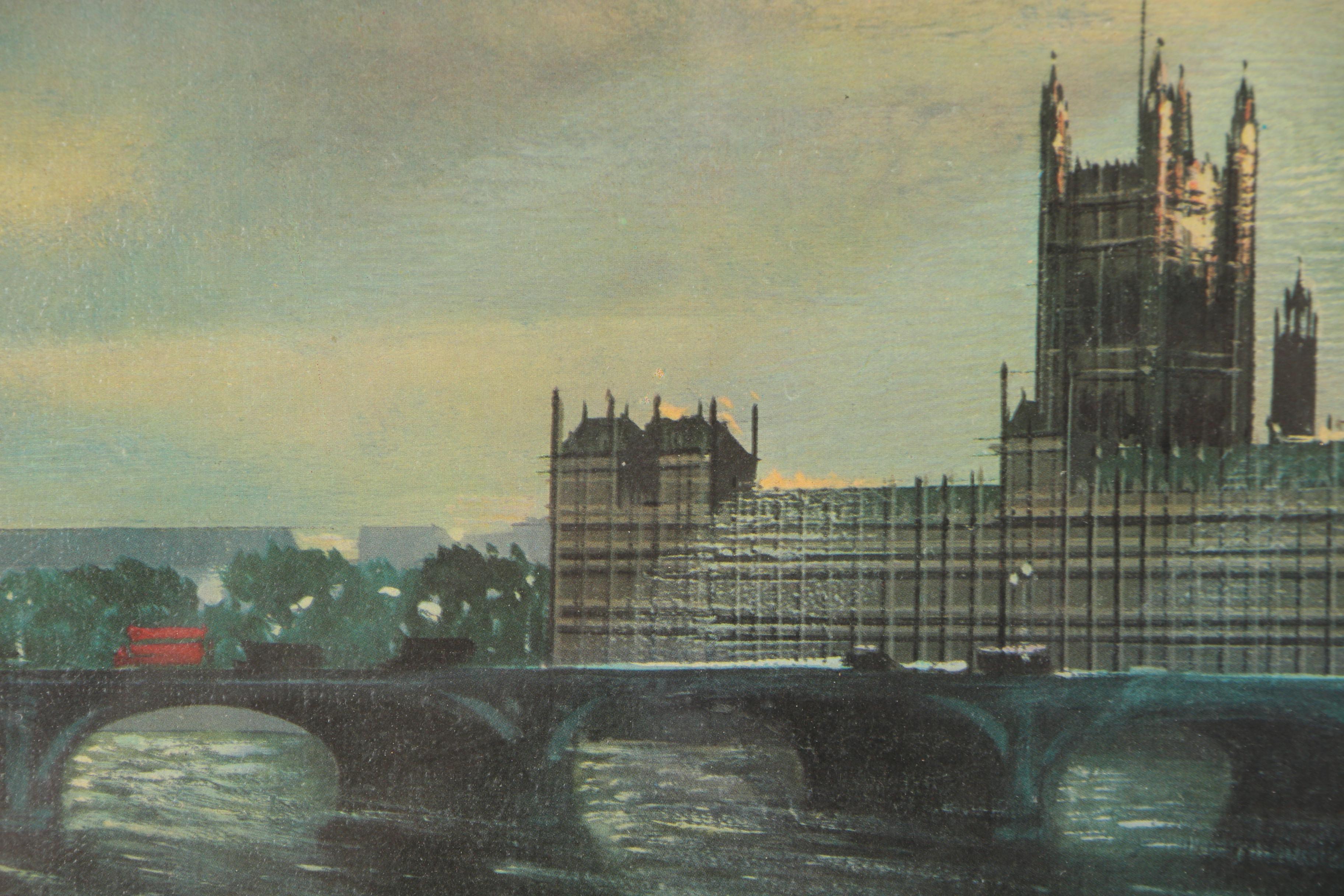 H. Moss Embellished Offset Lithograph | EBTH