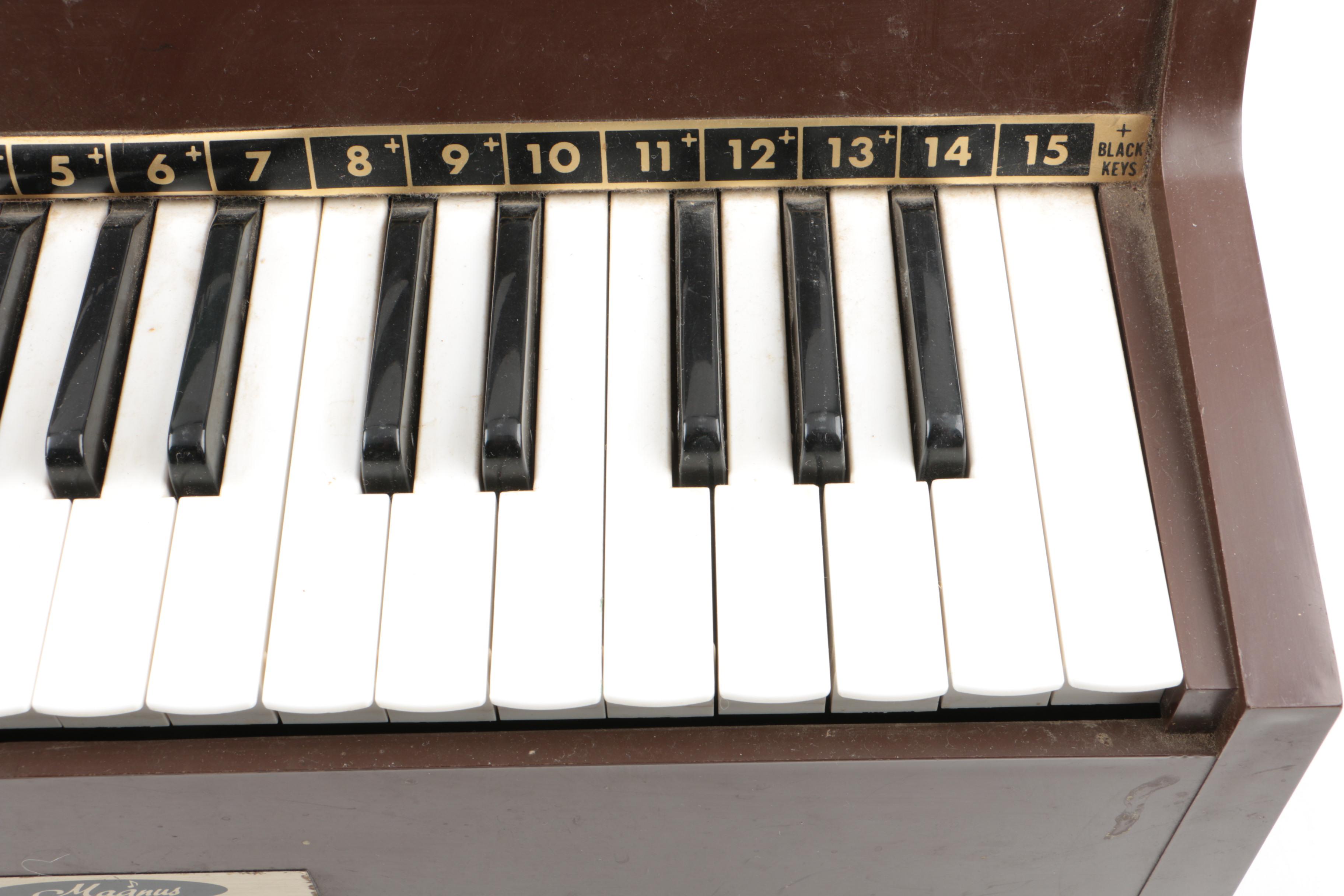 Vintage Magnus Table Top Electric Chord Toy Organ | EBTH