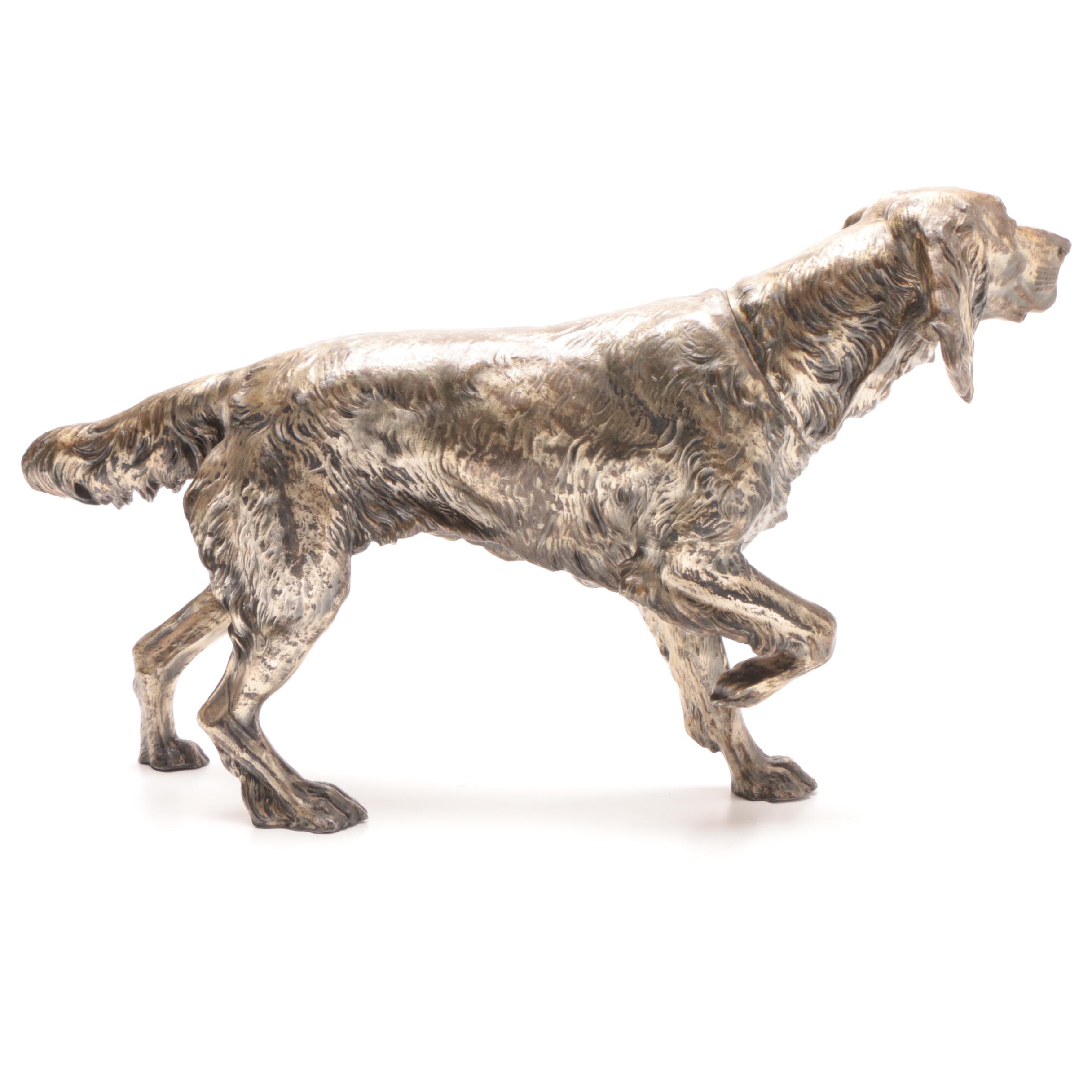 Large Metal Spaniel Dog Figurine | EBTH