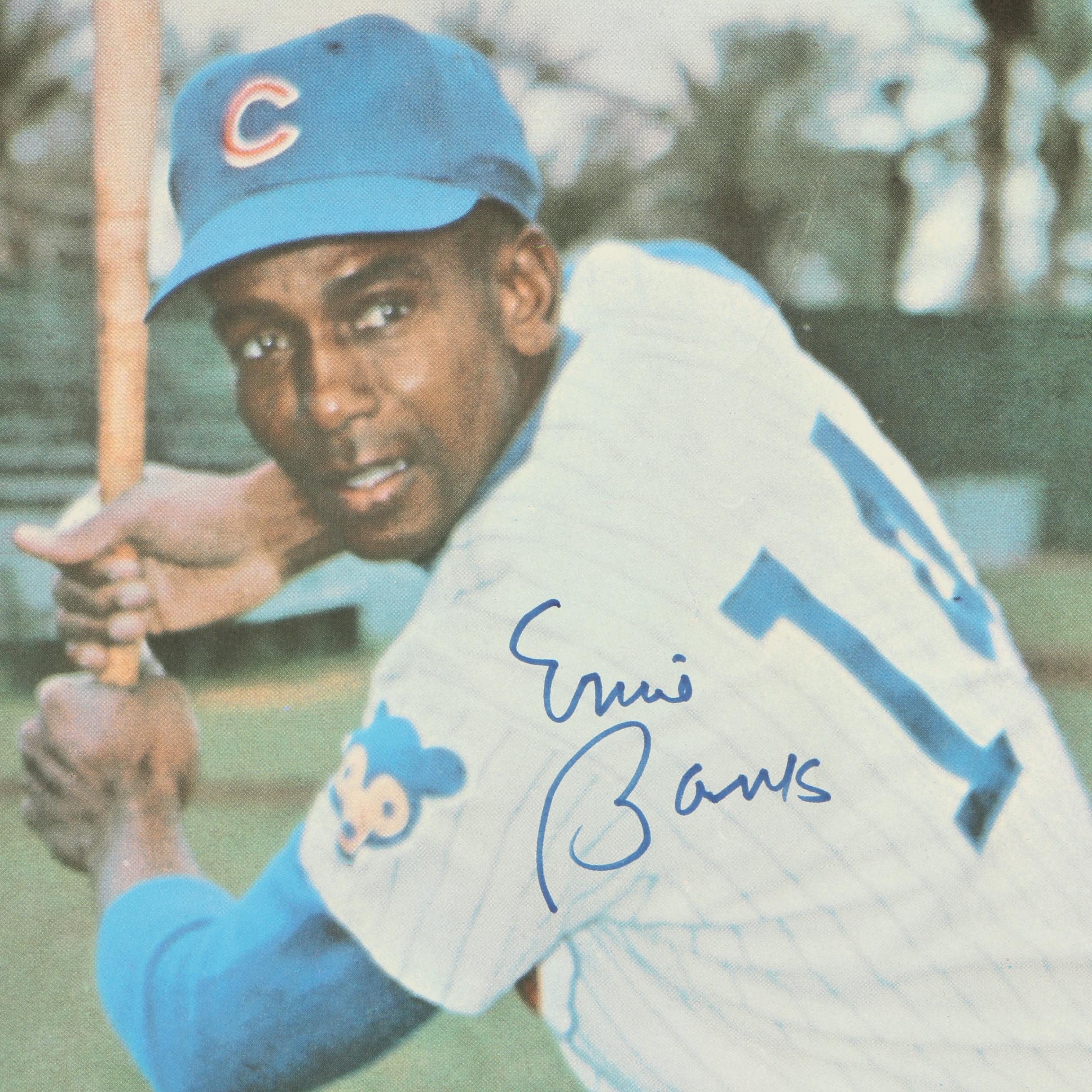 Ernie Banks Autographed Offset Lithograph Poster | EBTH