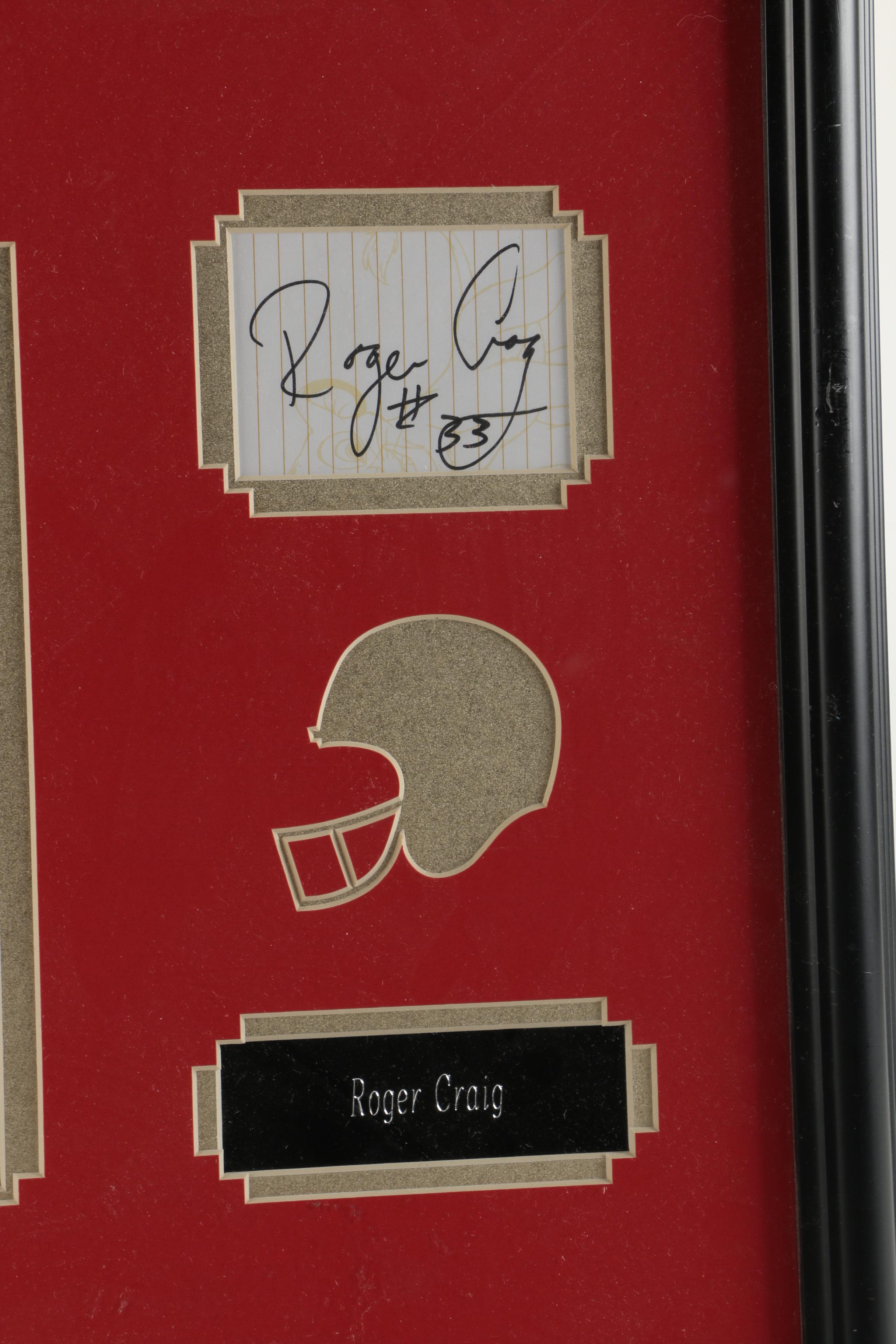 Roger Craig Autograph and Photograph in Frame | EBTH