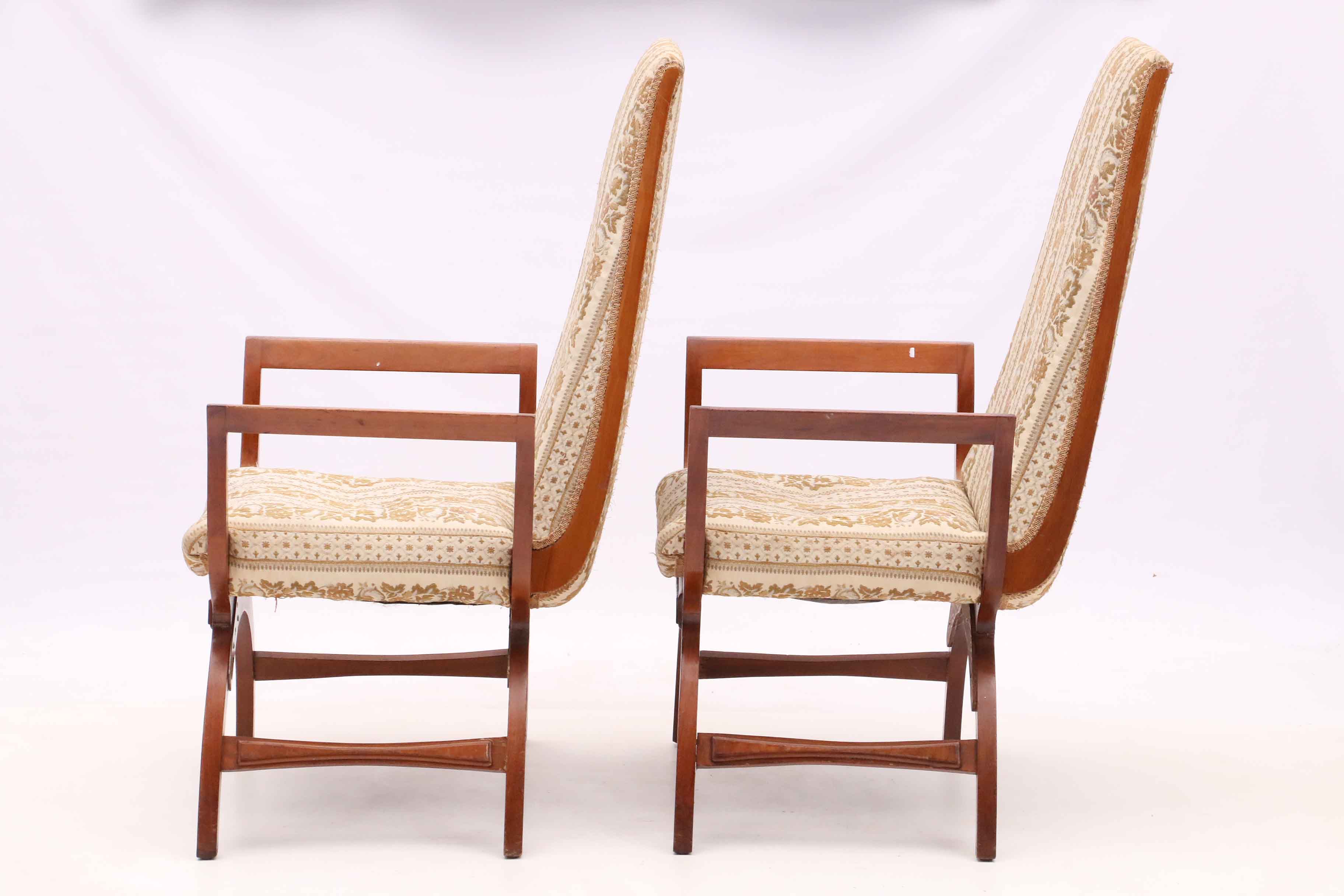 Mid Century Modern Curule Style Chairs | EBTH