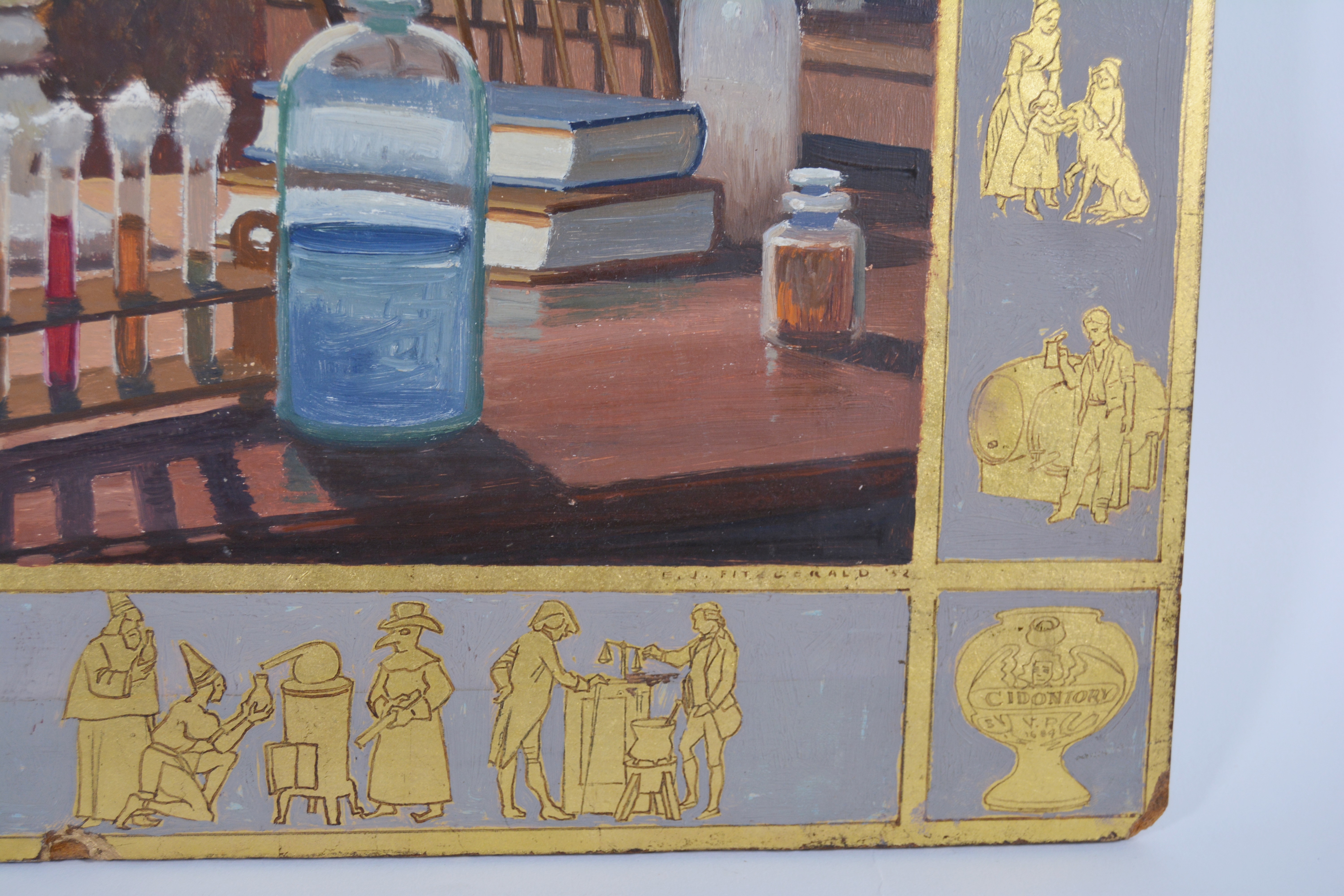 Edmond J. Fitzgerald Oil Painting of Louis Pasteur | EBTH