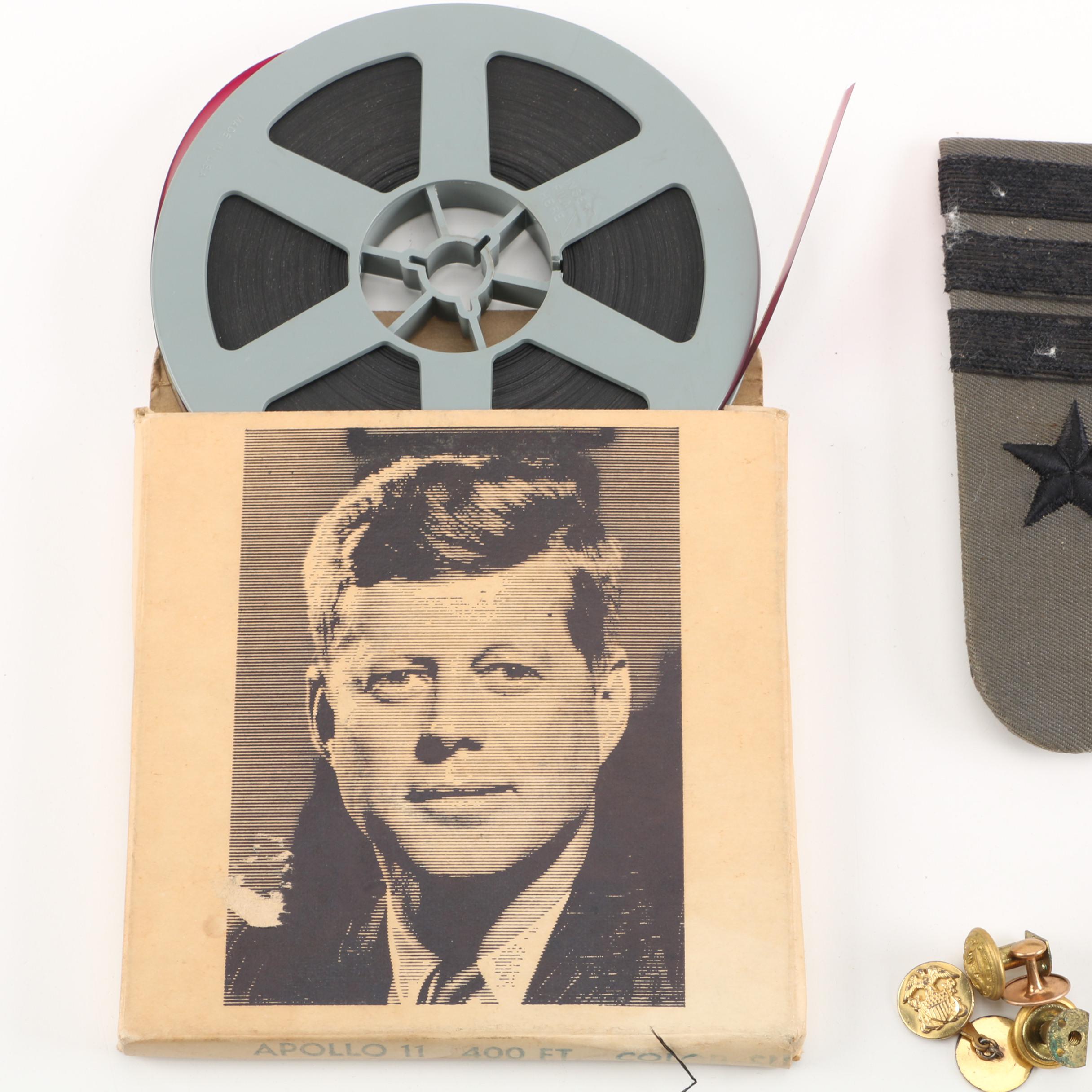Vintage "Apollo 11" Movie Reel, Ribbons, Buttons and More | EBTH