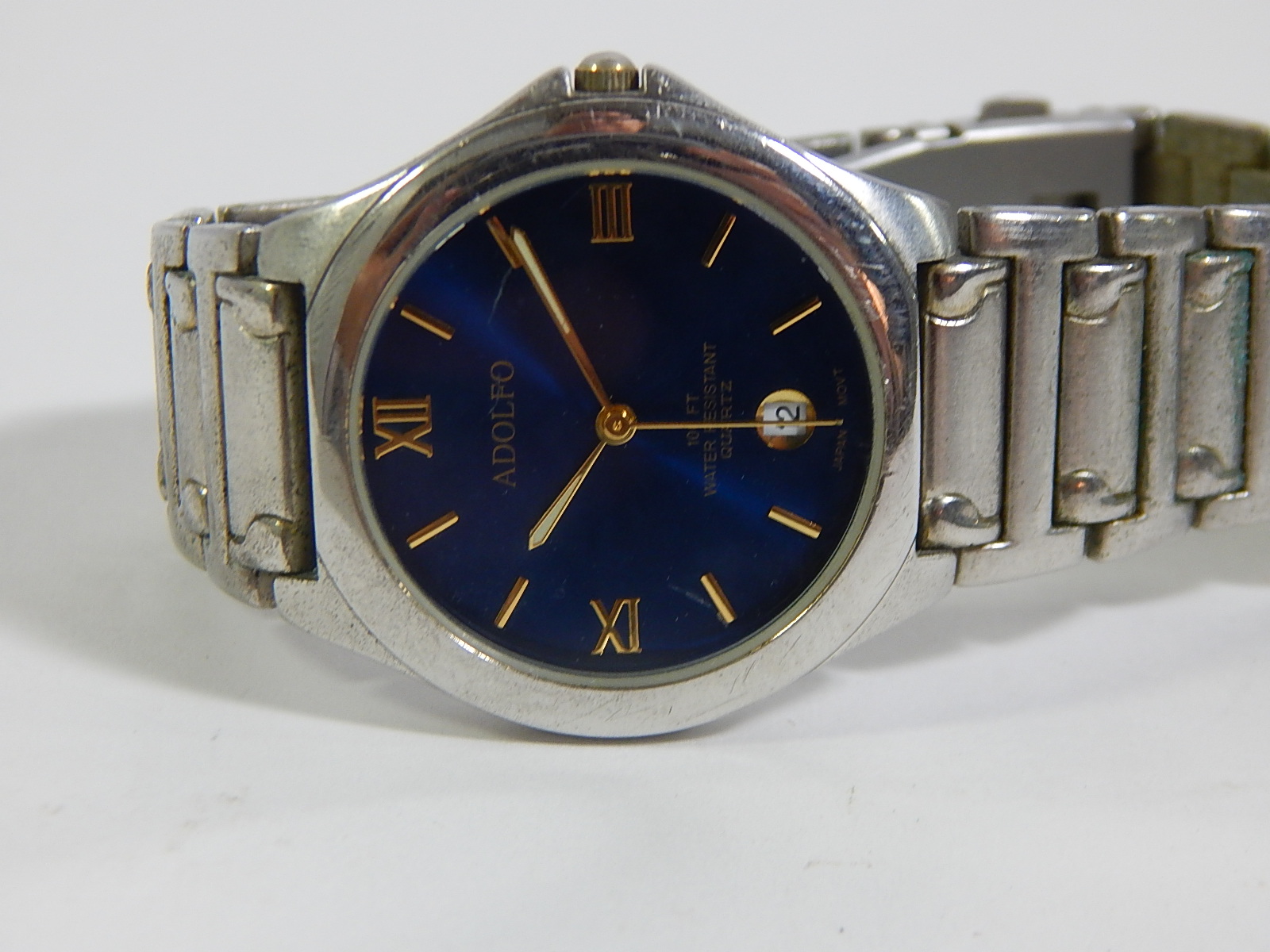 Adolfo Silver-Tone Quartz Wristwatch | EBTH