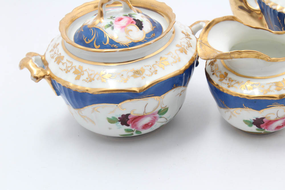 Mid to Late 19th Century Kornilov Brothers Russian Porcelain Tea Set | EBTH